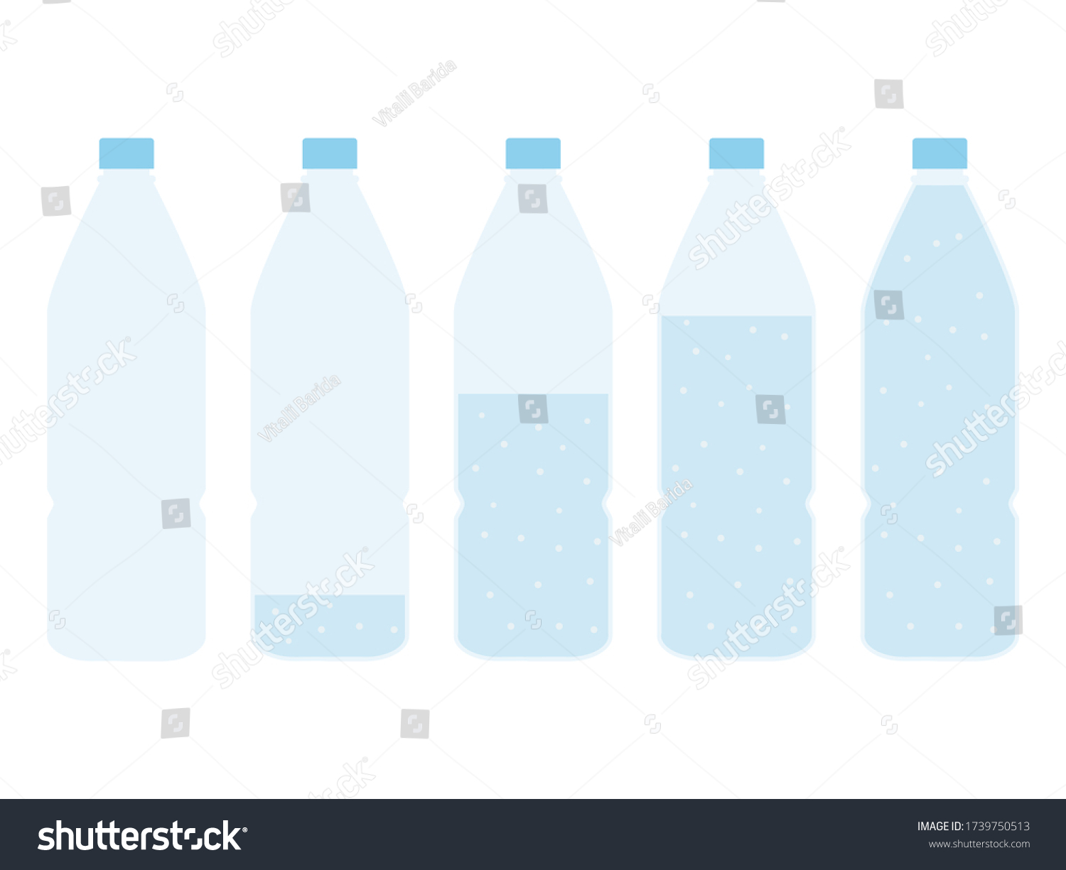 Plastic Bottle Water Set Empty Nearly Stock Vector (Royalty Free ... Plastic Bottle Water Set Empty Nearly Stock Vector (Royalty Free ...