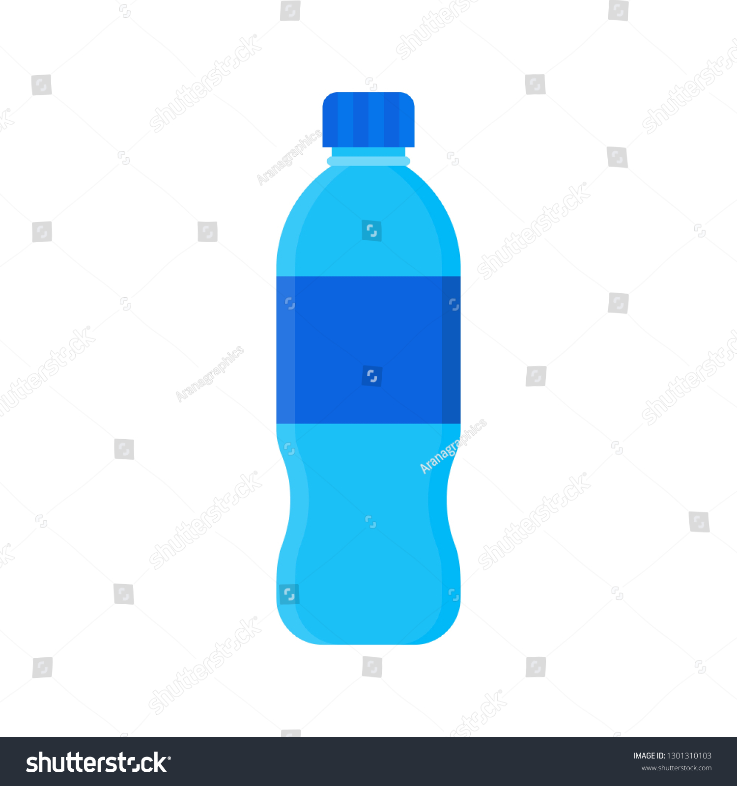 Plastic Bottle Vector Illustration Flat Design Stock Vector (Royalty ...