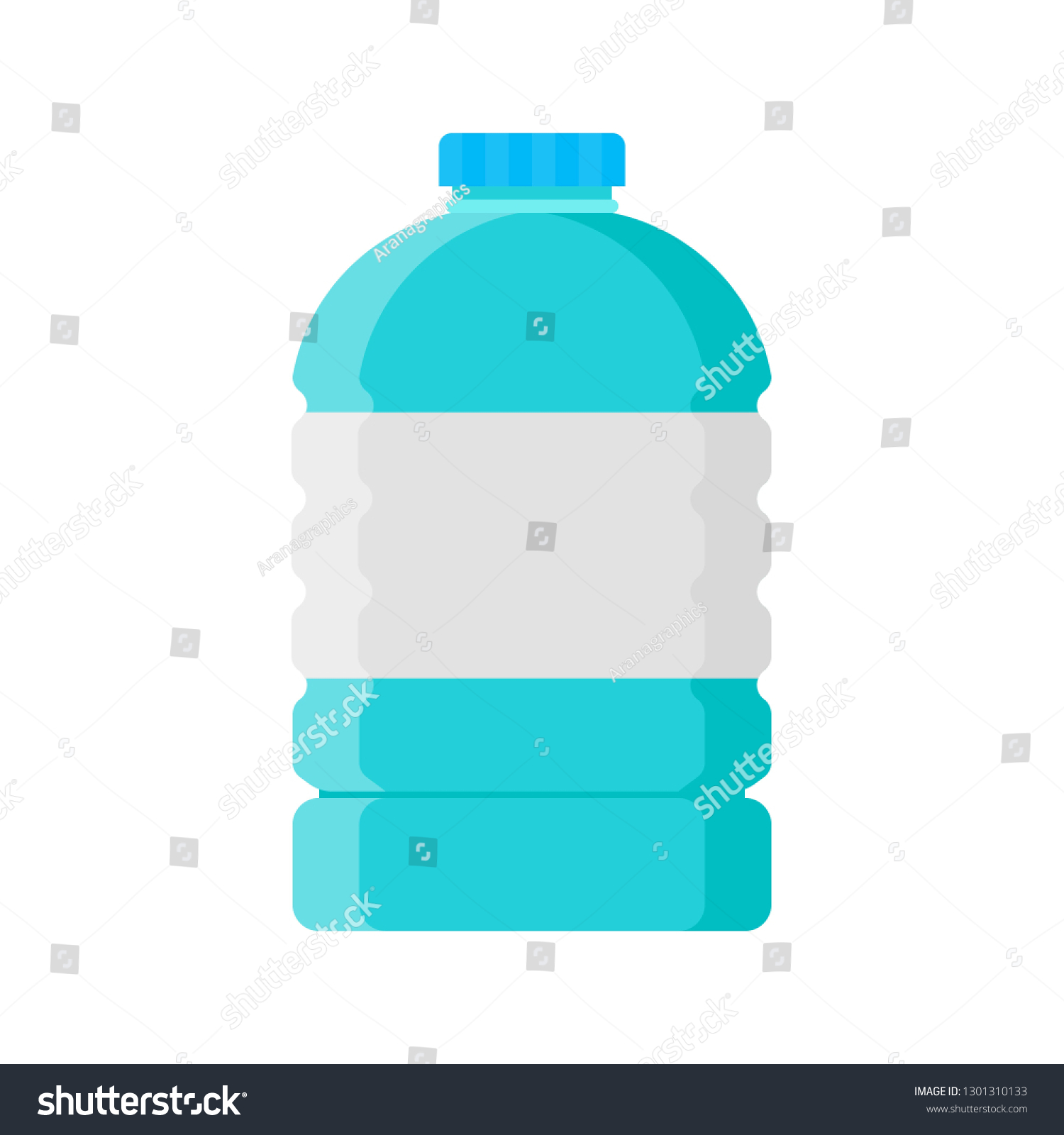Plastic Bottle Vector Illustration Flat Design Stock Vector (Royalty ...