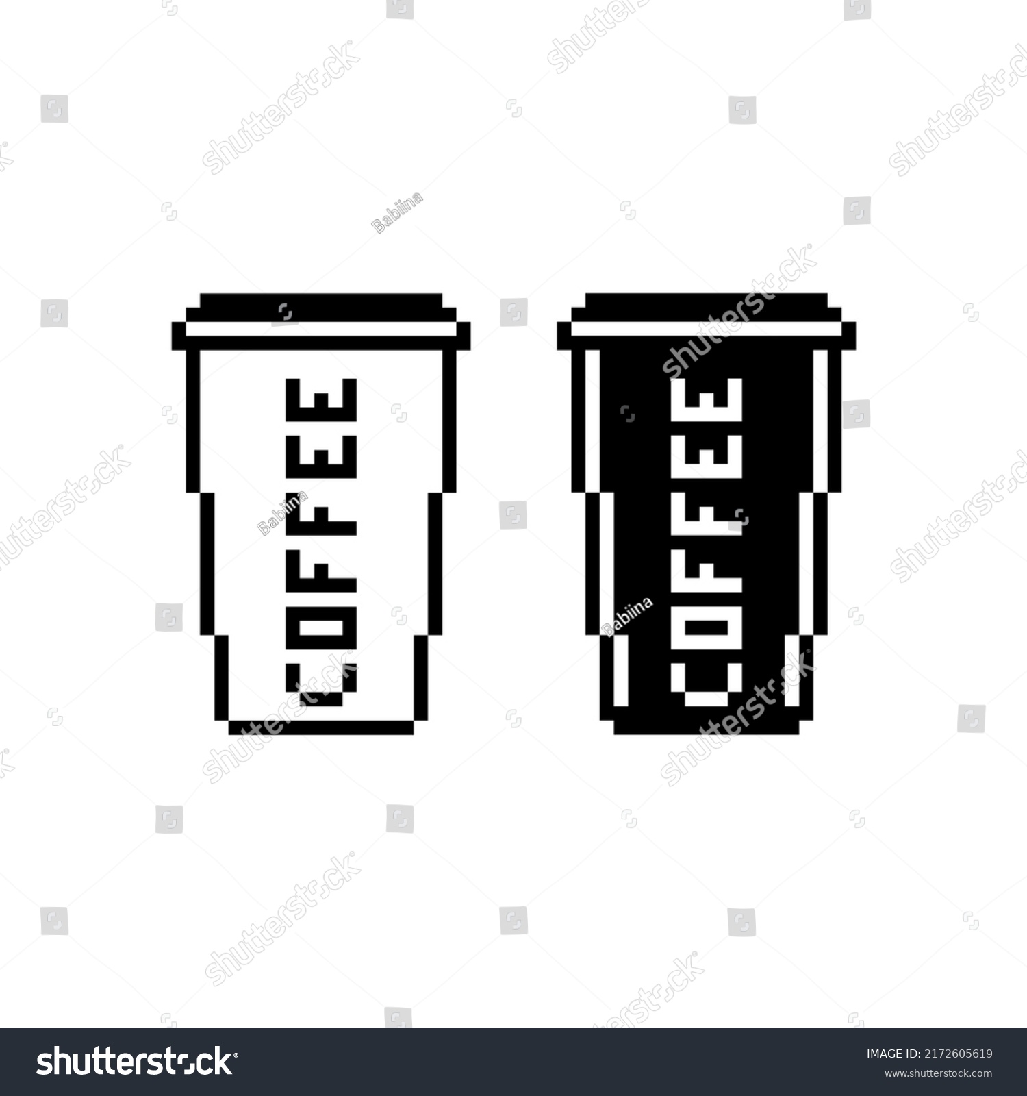 Plastic Coffee Cup Vector Icon Set Stock Vector (Royalty Free ...