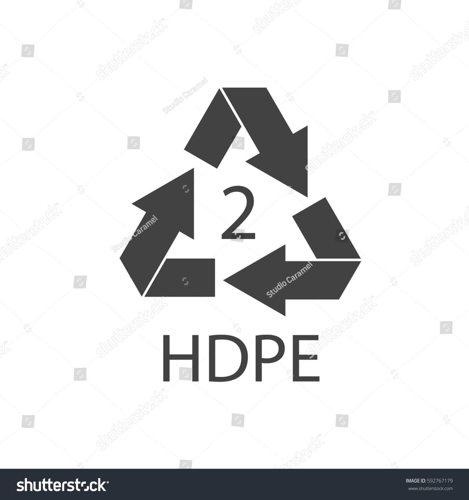 Plastic Composition Highdensity Polyethylene Hdpe Vector Stock Vector ...