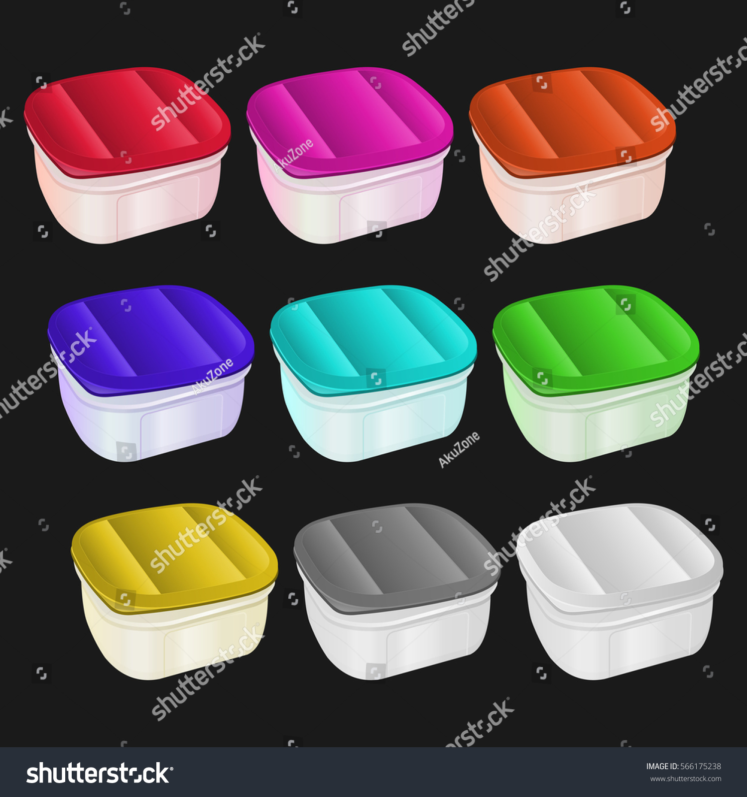 Plastic Container Lid Icon Vector Illustration Stock Vector (Royalty ...