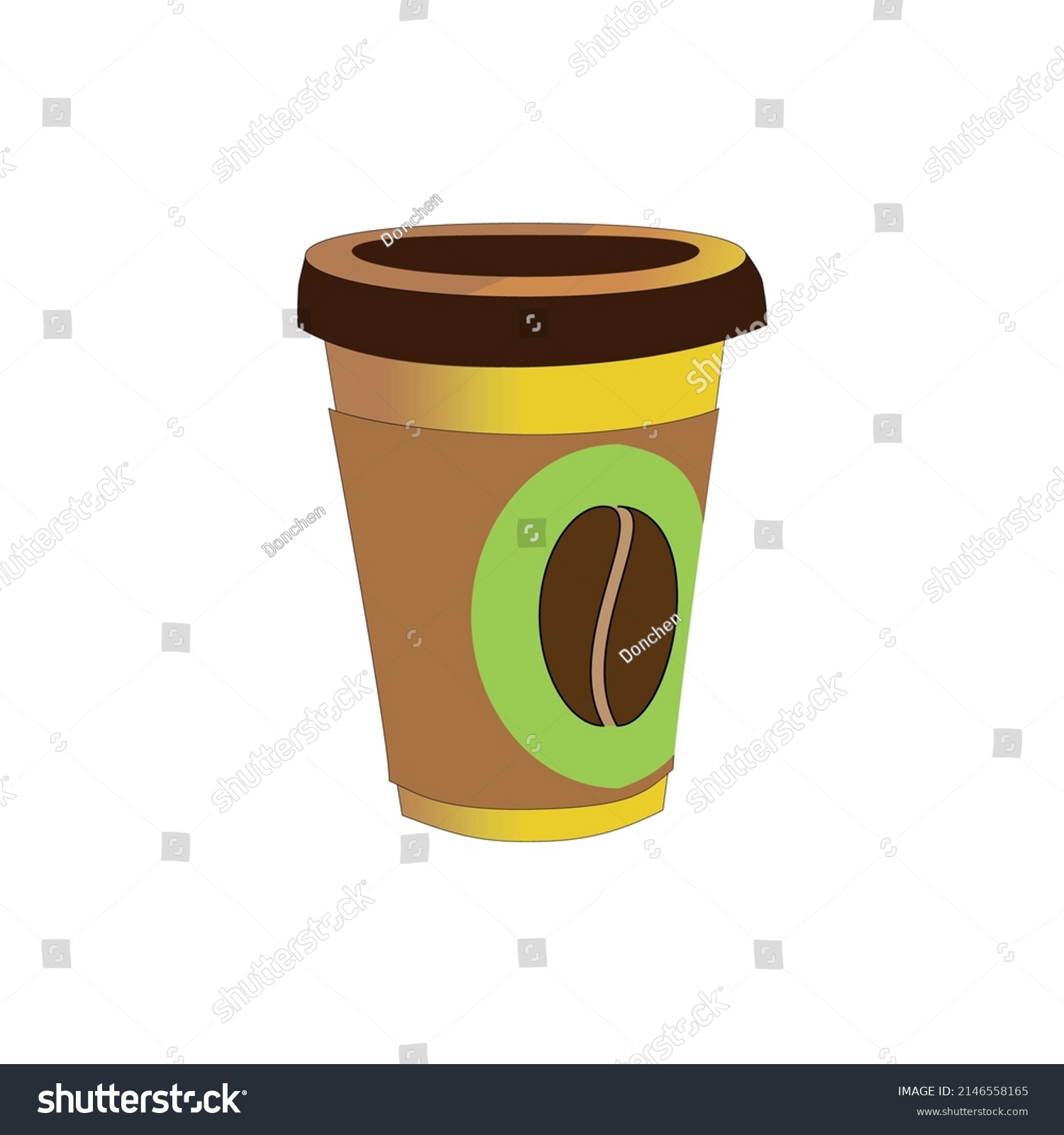 Plastic Cup Lid Coffee Stock Vector (Royalty Free) 2146558165 ...