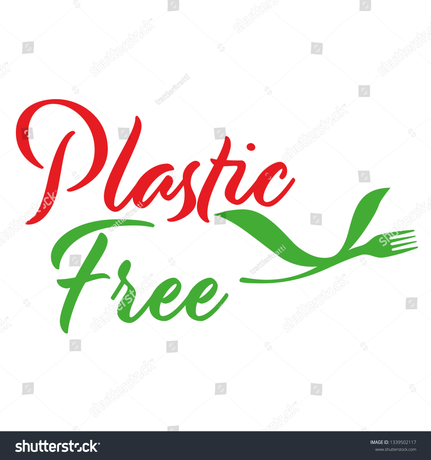 Plastic Free Logo Stock Vector (Royalty Free) 1339502117 | Shutterstock