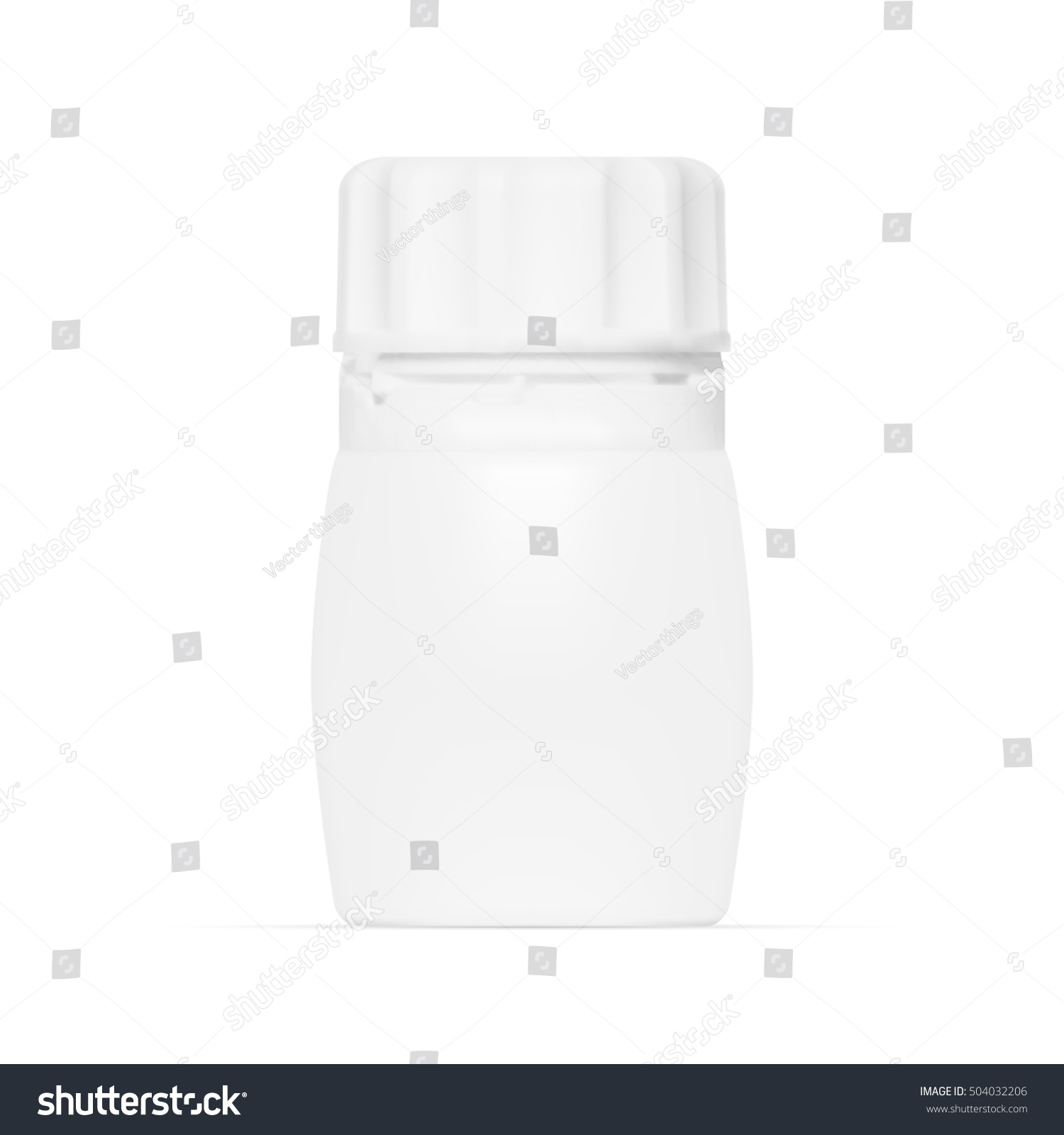 Plastic Jar Cap On White Background Stock Vector (Royalty Free ...