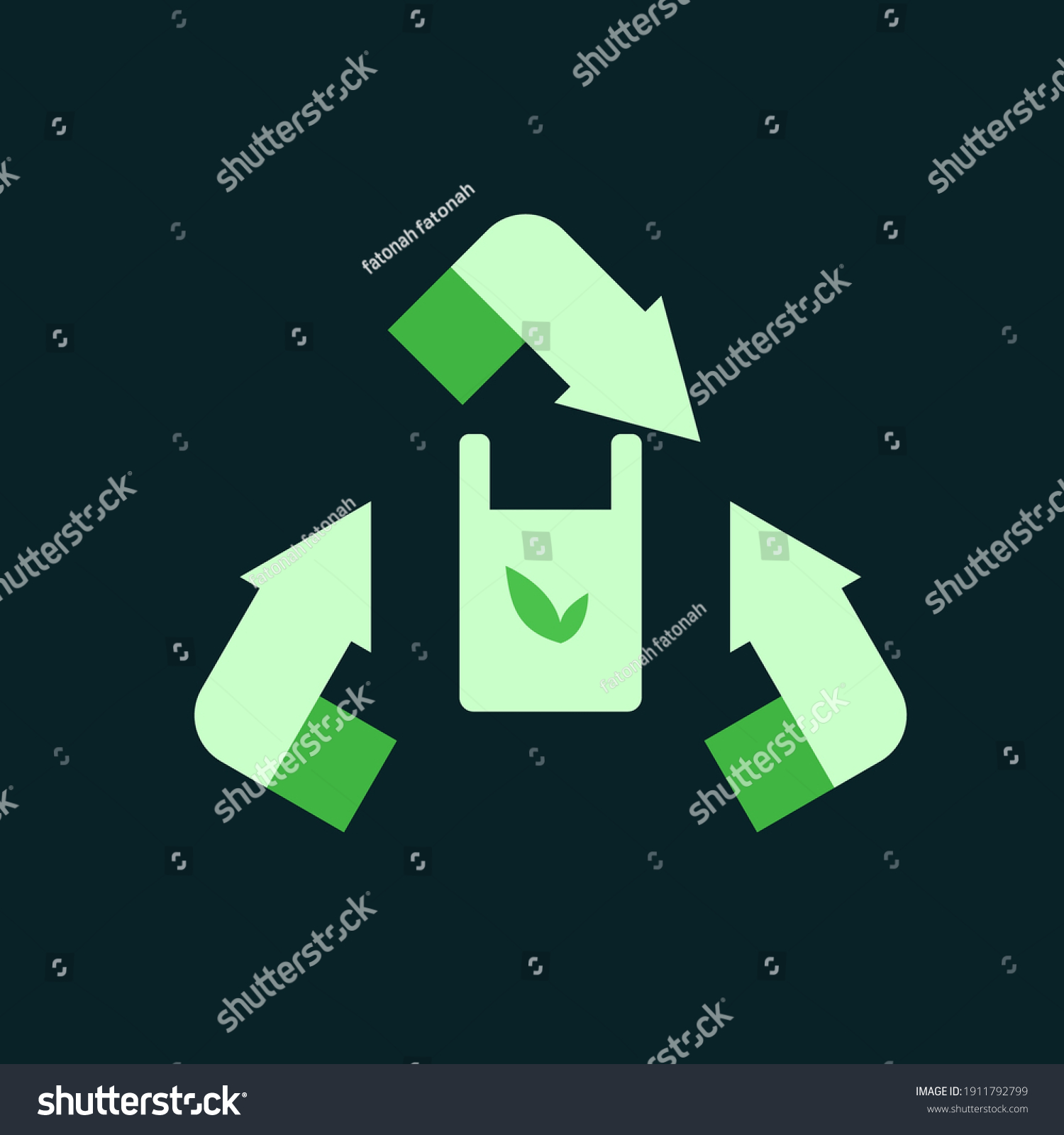 Plastic Pouch Recycling Logo Design Vector Stock Vector (Royalty Free ...