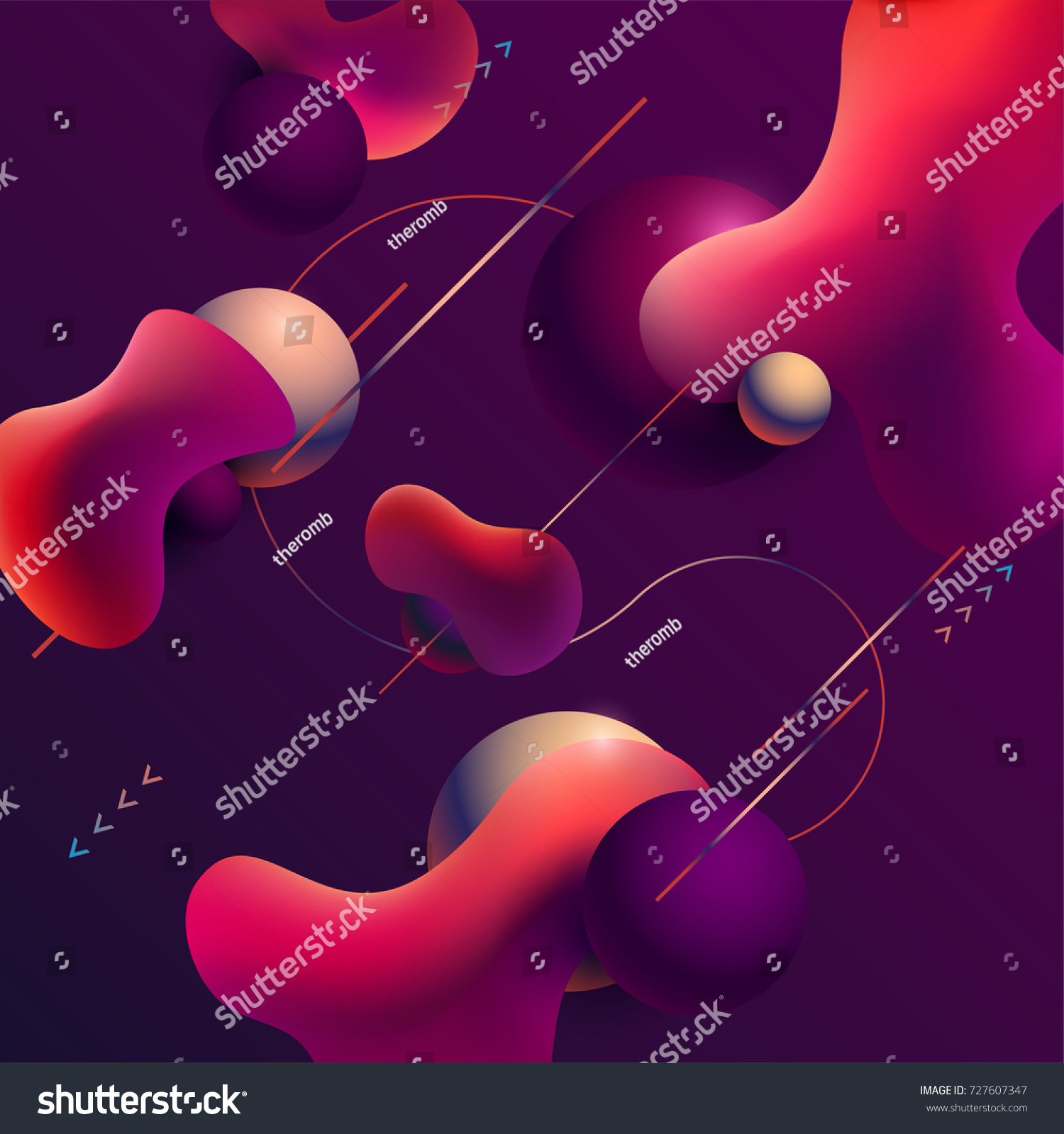 Plastic Purple Shapes Abstract Background Stock Vector (Royalty Free ...
