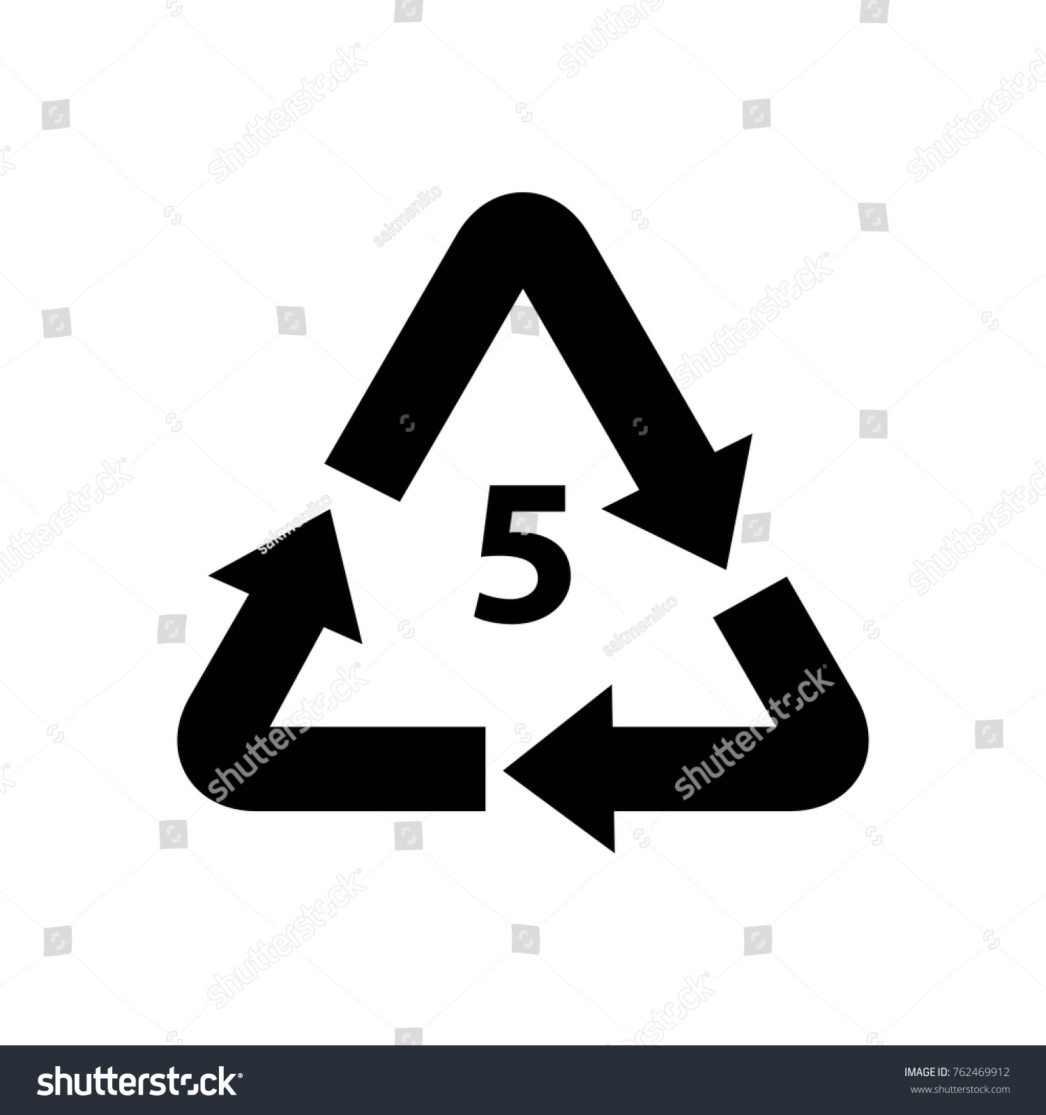 Plastic Recycling Numbers Stock Vector (Royalty Free) 762469912 ... Plastic Recycling Numbers Stock Vector (Royalty Free) 762469912 ...