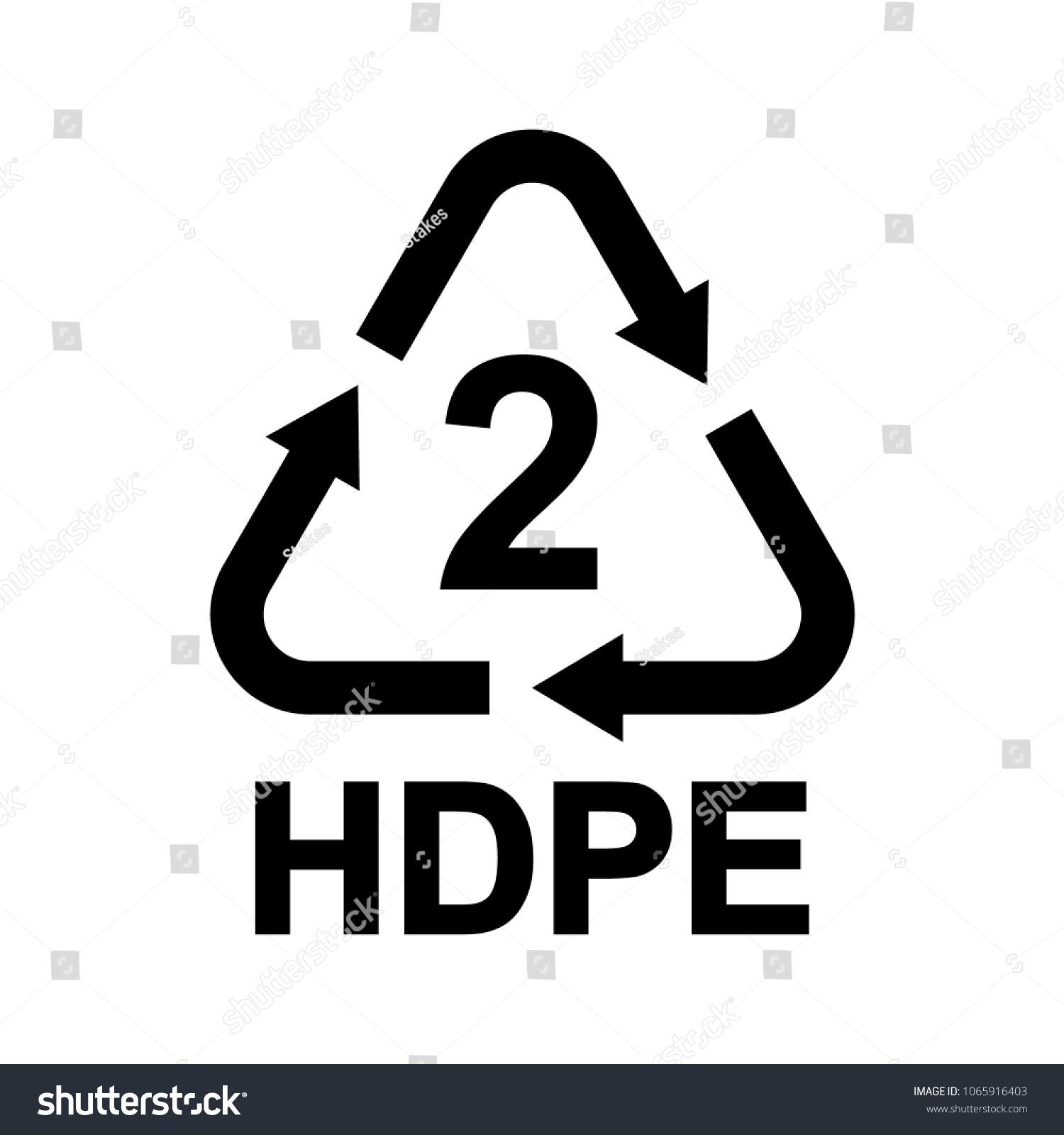 Plastic Recycling Symbol Hdpe 2 Resin Stock Vector (Royalty Free ... Plastic Recycling Symbol Hdpe 2 Resin Stock Vector (Royalty Free ...