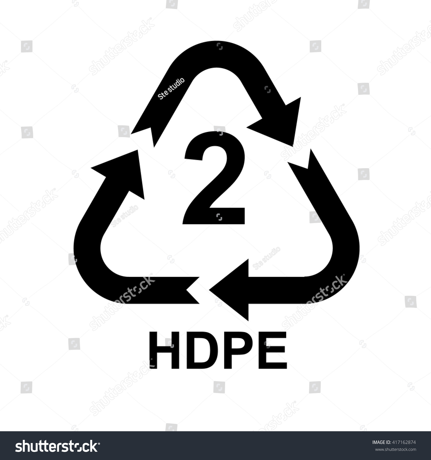 Vektor Stok Plastic Recycling Symbol Hdpe 2 Vector (Tanpa Royalti ... Vektor Stok Plastic Recycling Symbol Hdpe 2 Vector (Tanpa Royalti ...