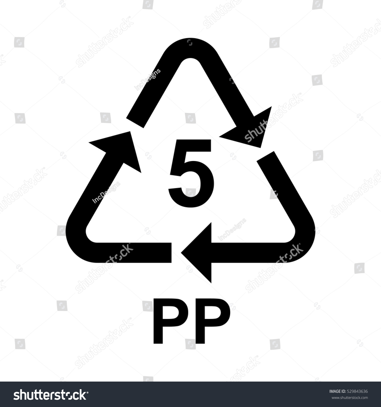 Plastic Recycling Symbol Pp 5 Plastic: Vector có sẵn (miễn phí bản ...
