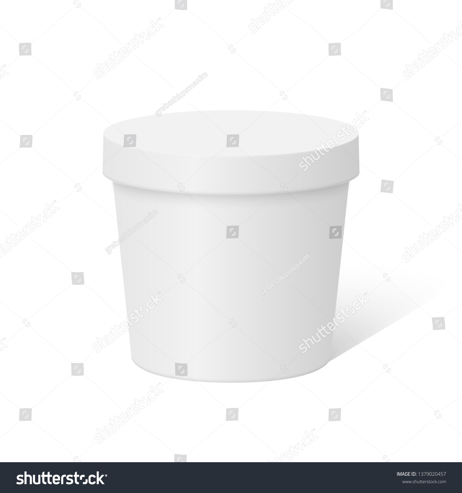 Plastic Round Container Box Package Design: เวกเตอร์สต็อก (ปลอดค่า ...