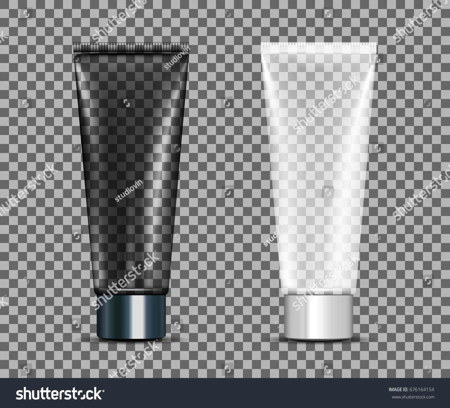 Plastic Transparent Tubes Stock Vector (Royalty Free) 676164154