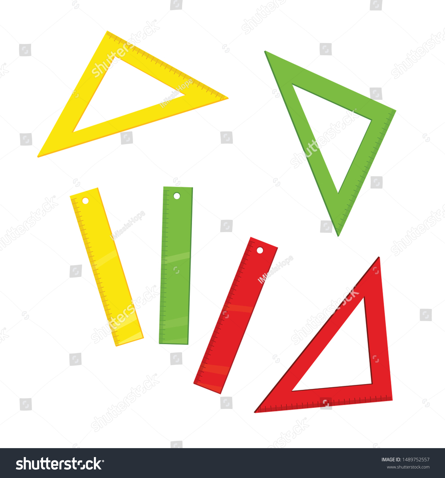 Plastic Triangle Sketching Vector Illustration Stock Vector (Royalty ...