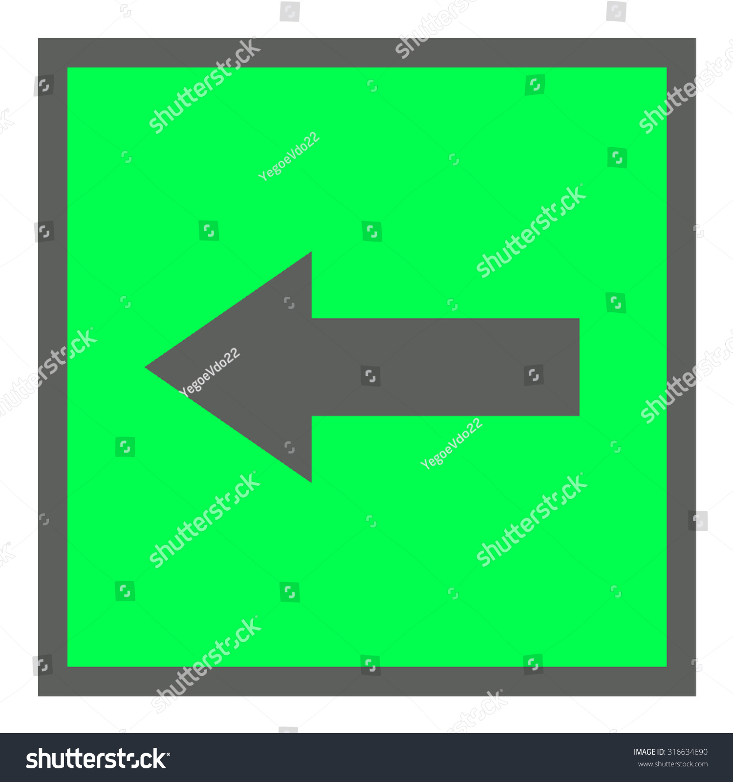 Plate Fire Exit Vector Sign Stock Vector (Royalty Free) 316634690 ...