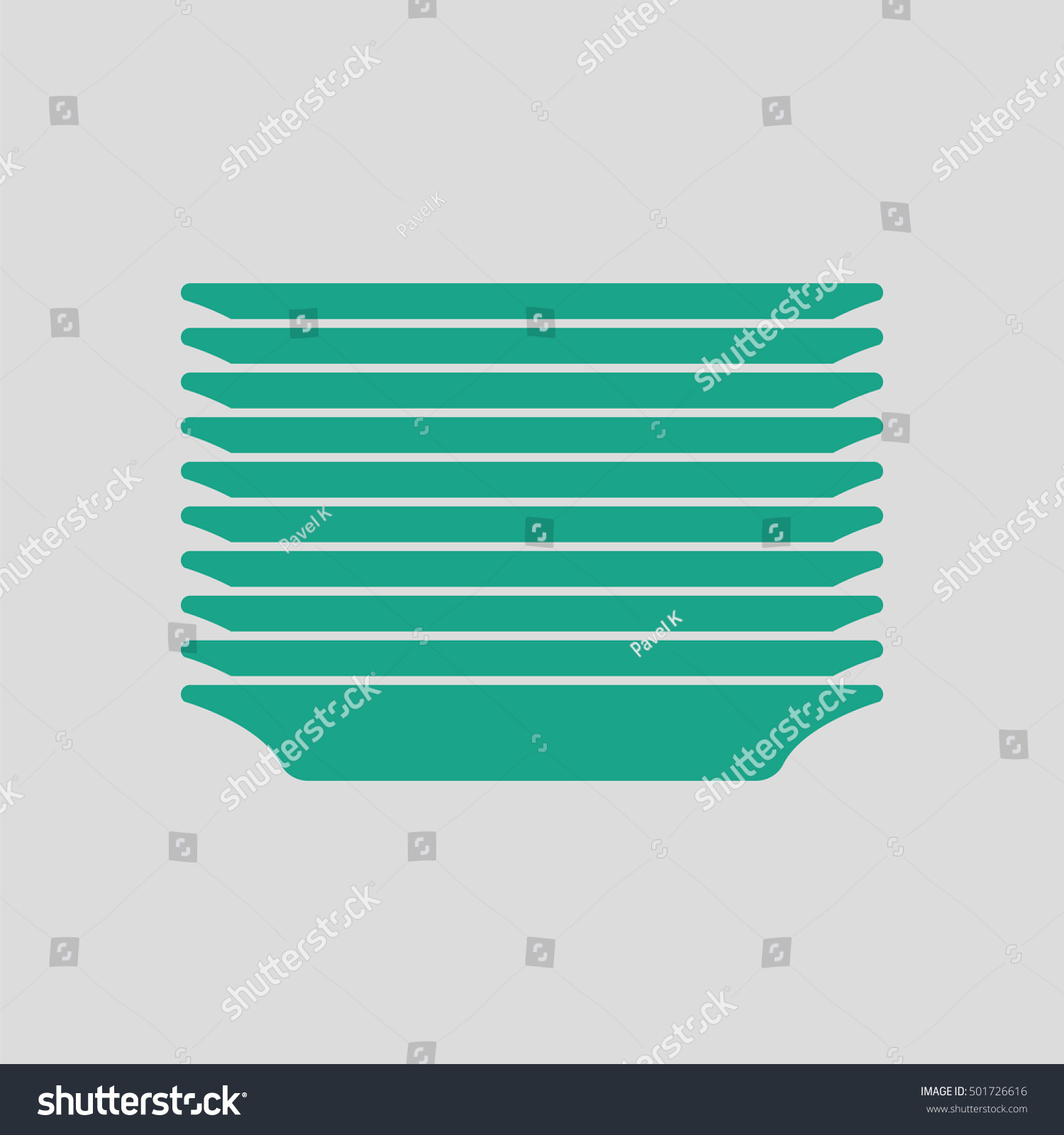 Plate Stack Icon Gray Background Green Stock Vector (Royalty Free ...