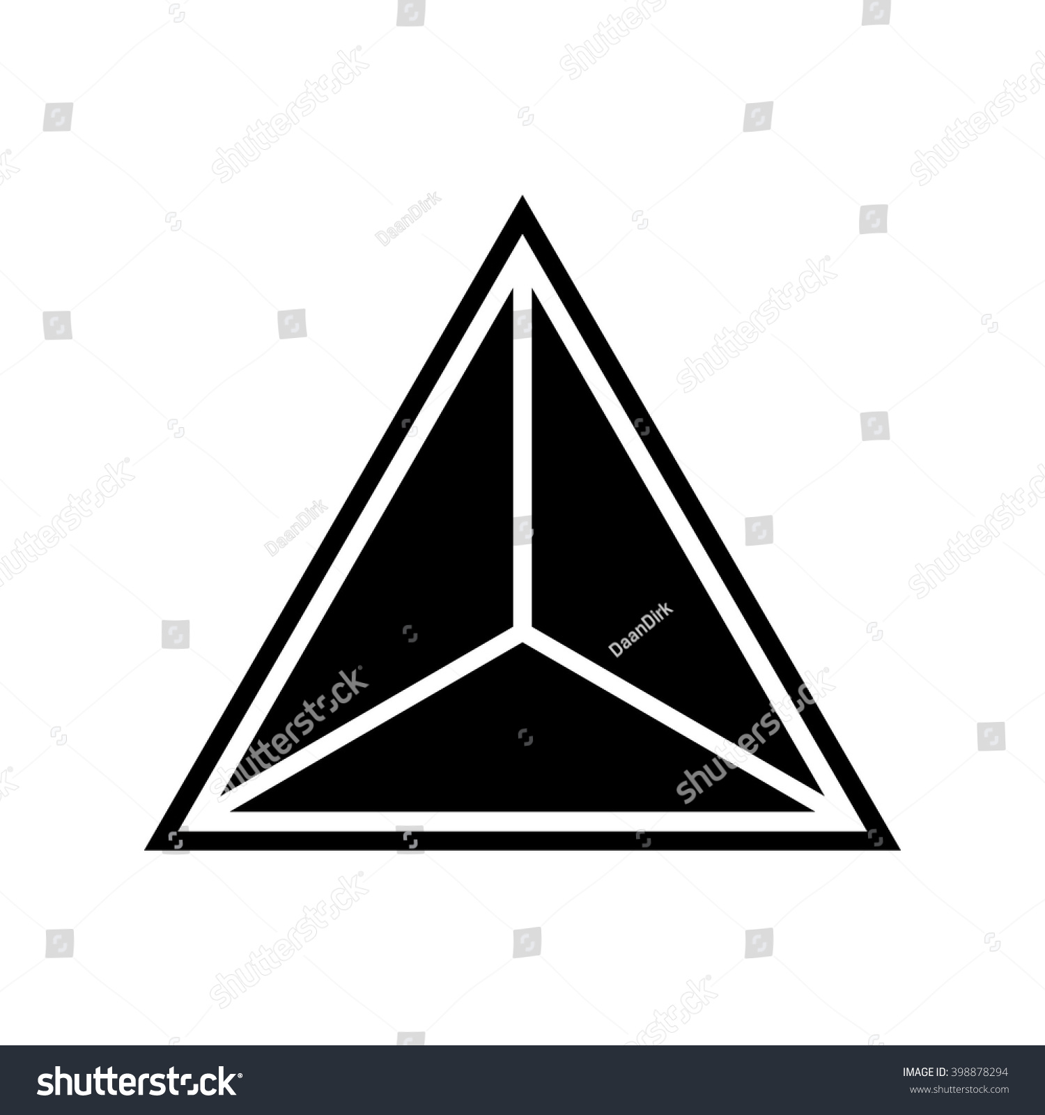 Platonic Solid Tetrahedron Stock Vector (Royalty Free) 398878294