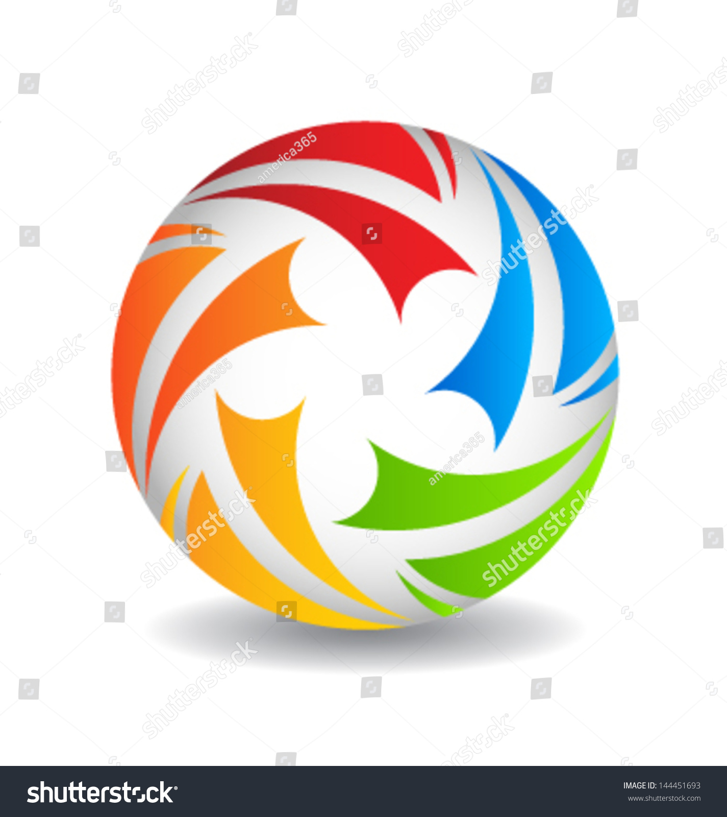 Play Ball Icon Design Element Stock Vector (Royalty Free) 144451693