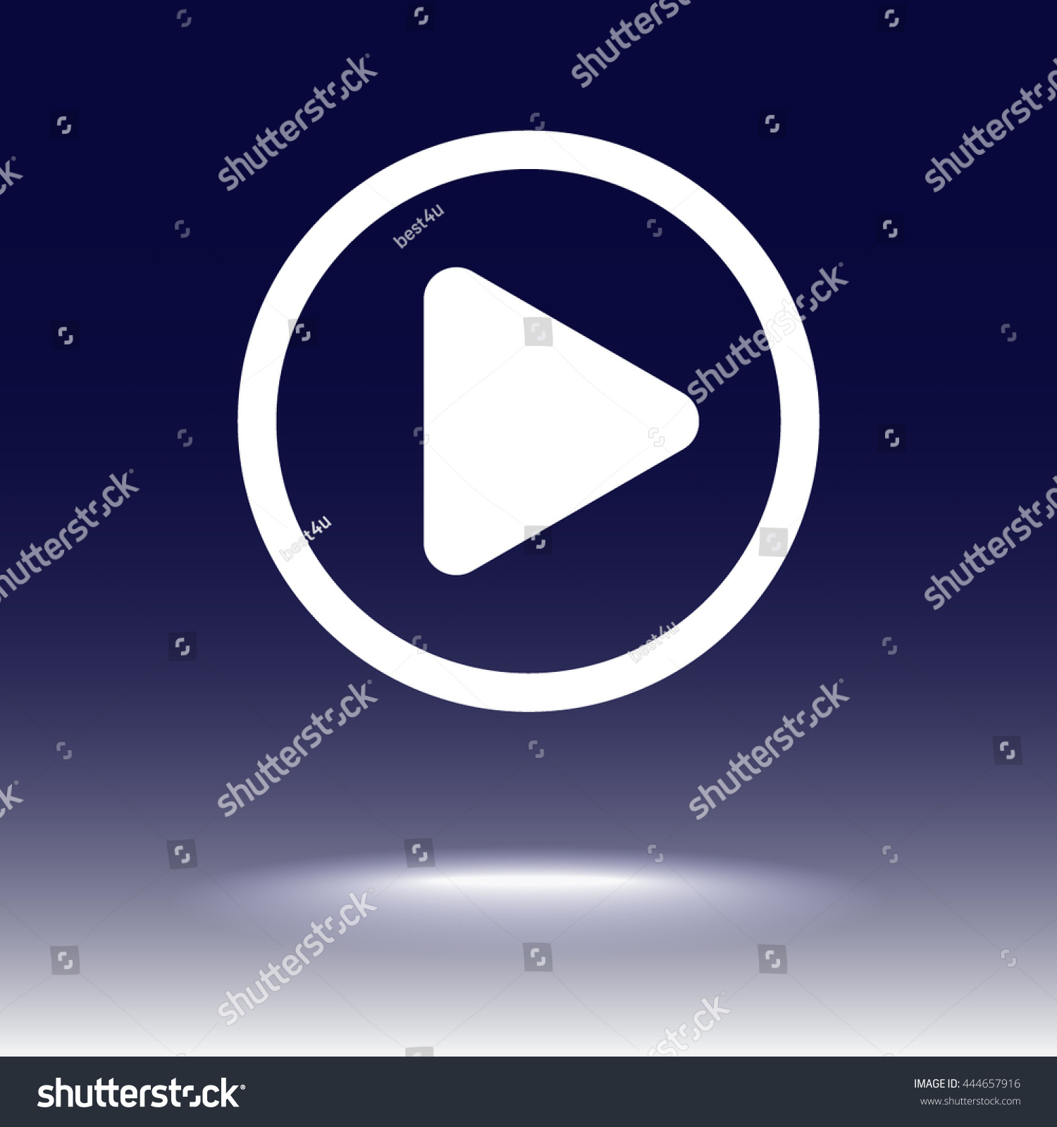 Play Button Sign Icon Vector Illustration Stock Vector (Royalty Free ...