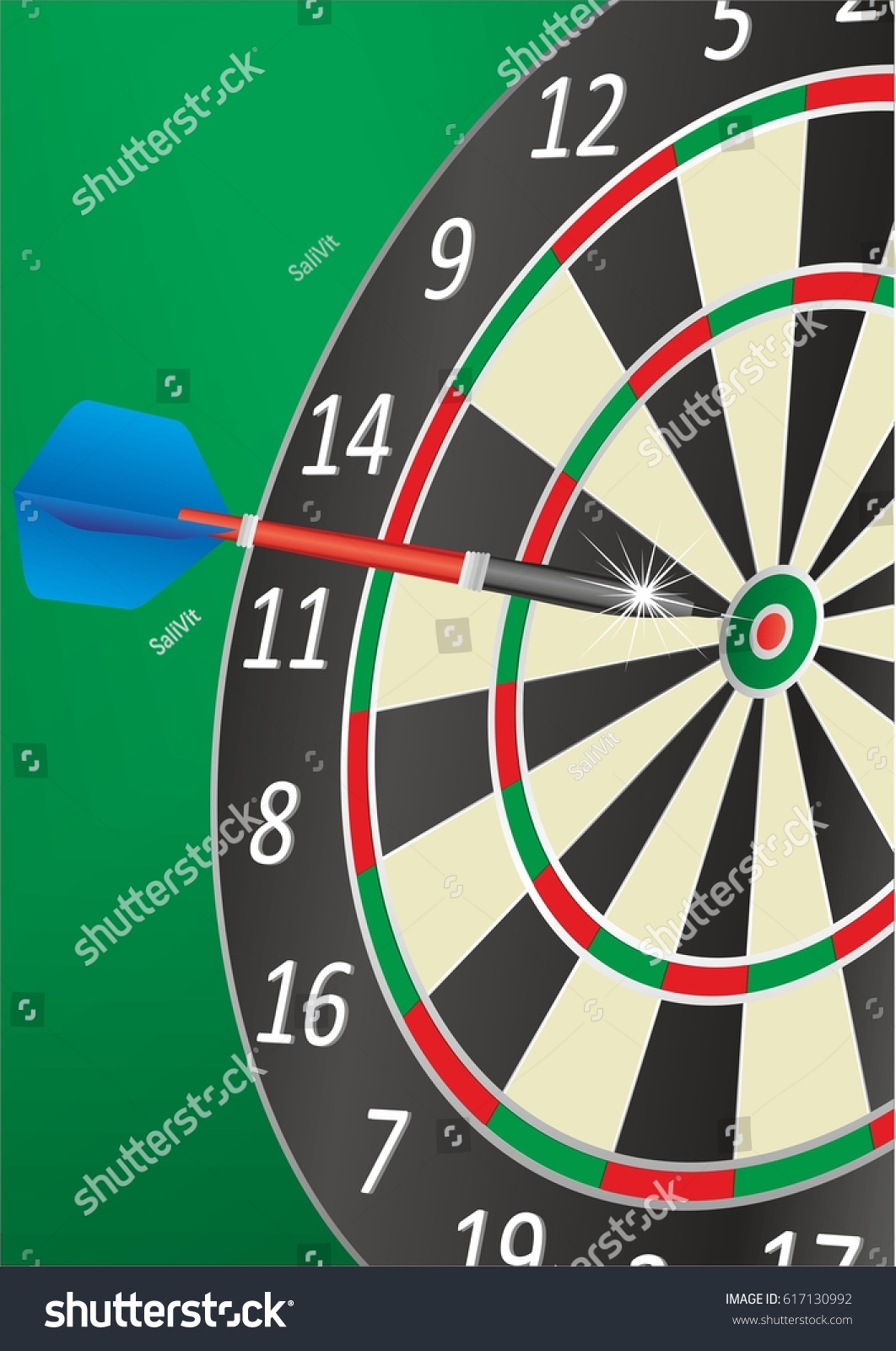 Play Darts Vector Illustration Stock Vector (Royalty Free) 617130992 ...