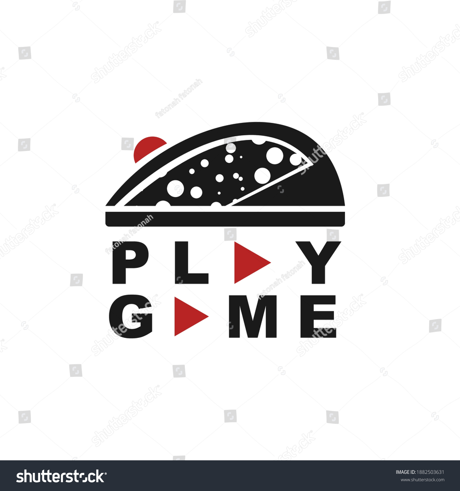 Play Game Logo Design Vector Stock Vector (Royalty Free) 1882503631