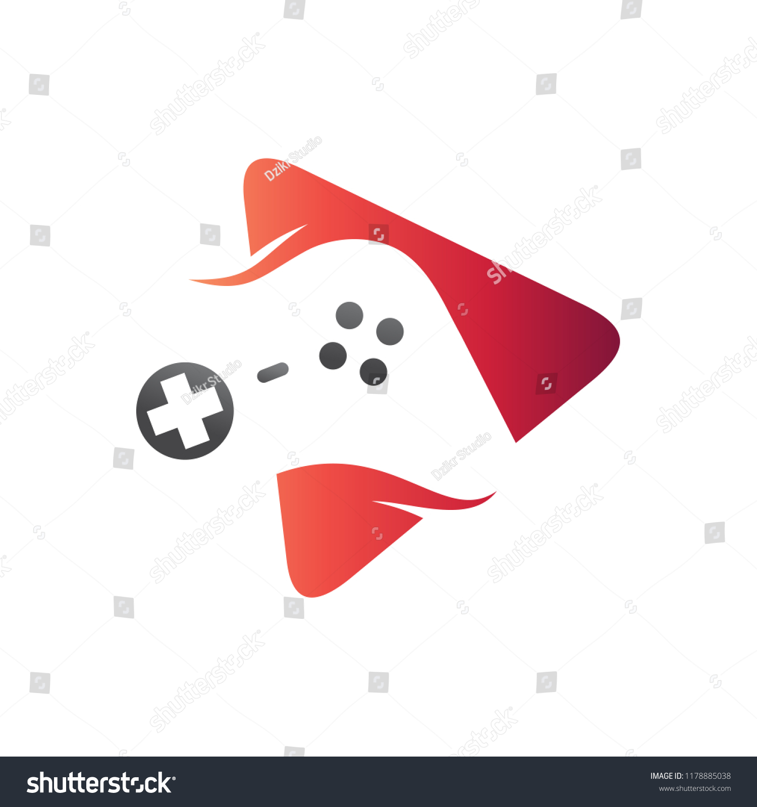 Play Game Logo Vector Stock Vector (Royalty Free) 1178885038