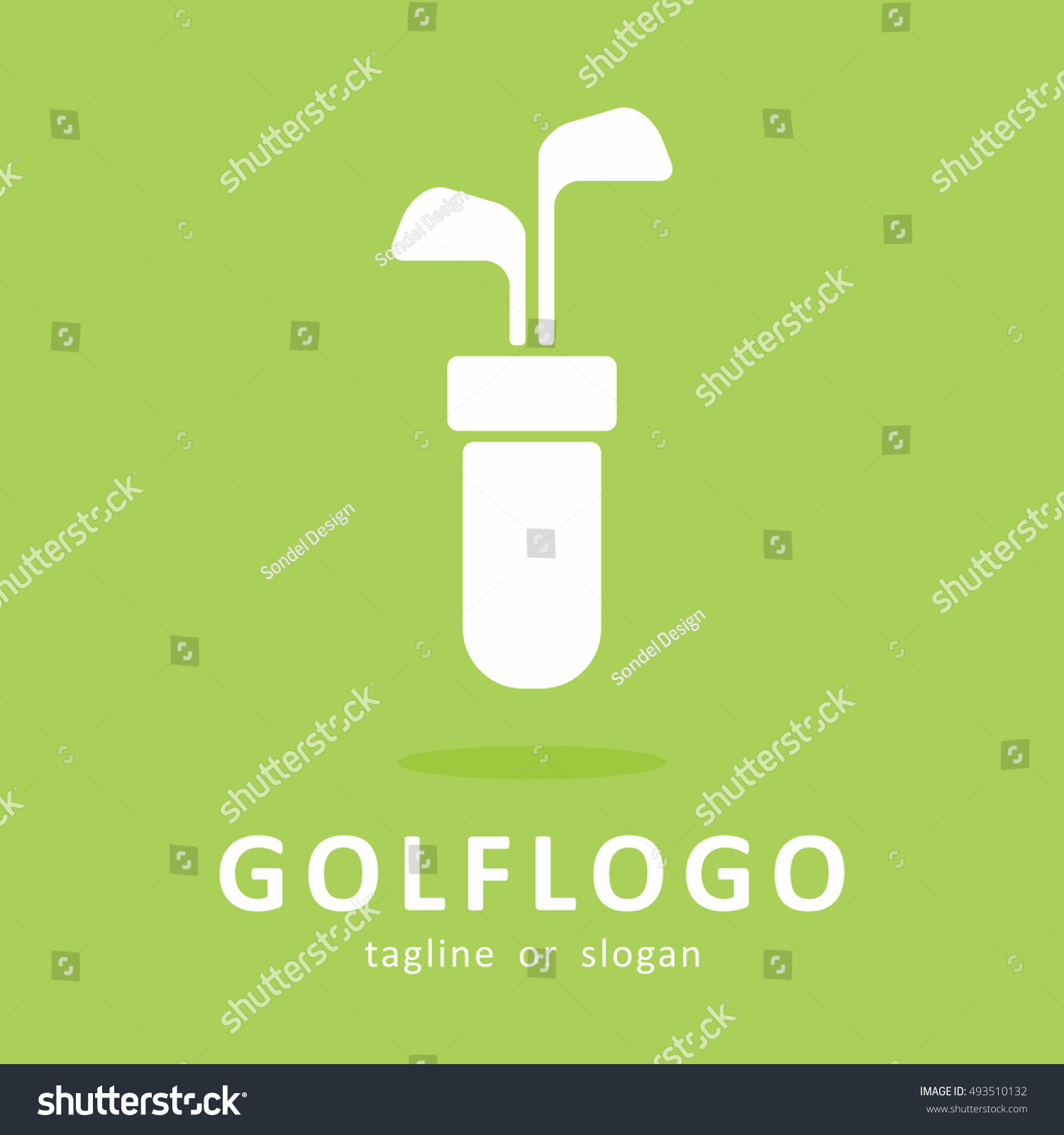 Play Golf Logo Icon Emblem Template Stock Vector (Royalty Free ...