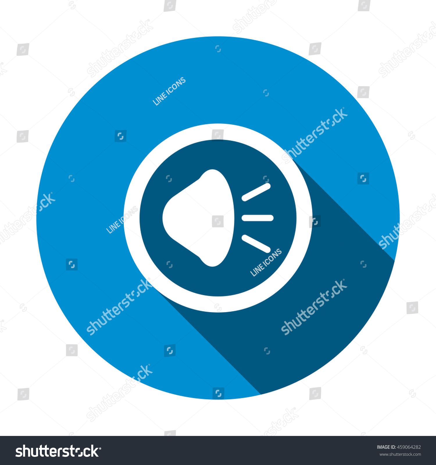 Play Icon Flat Design Style Stock Vector 459064282 - Shutterstock