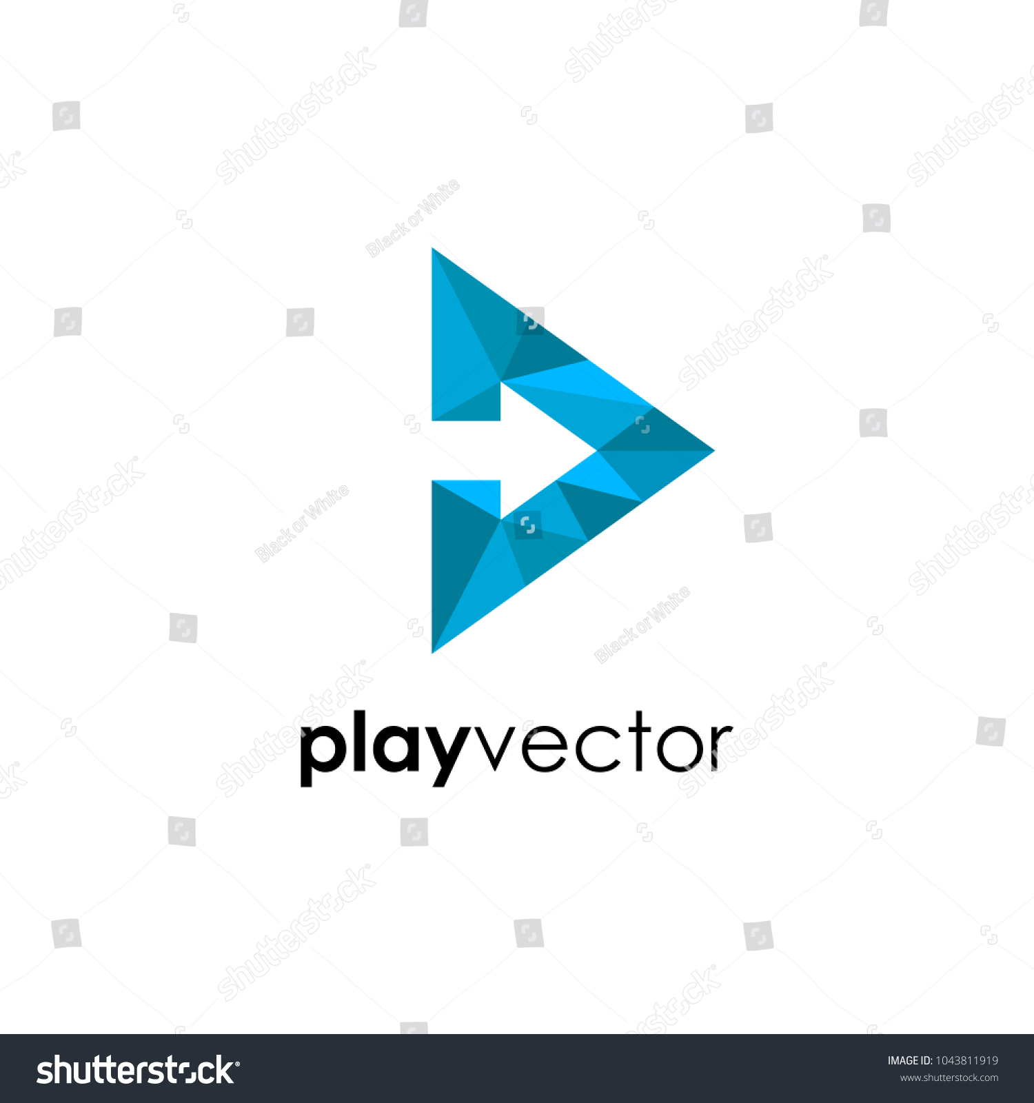 Vektor Stok Play Logo Design (Tanpa Royalti) 1043811919 | Shutterstock