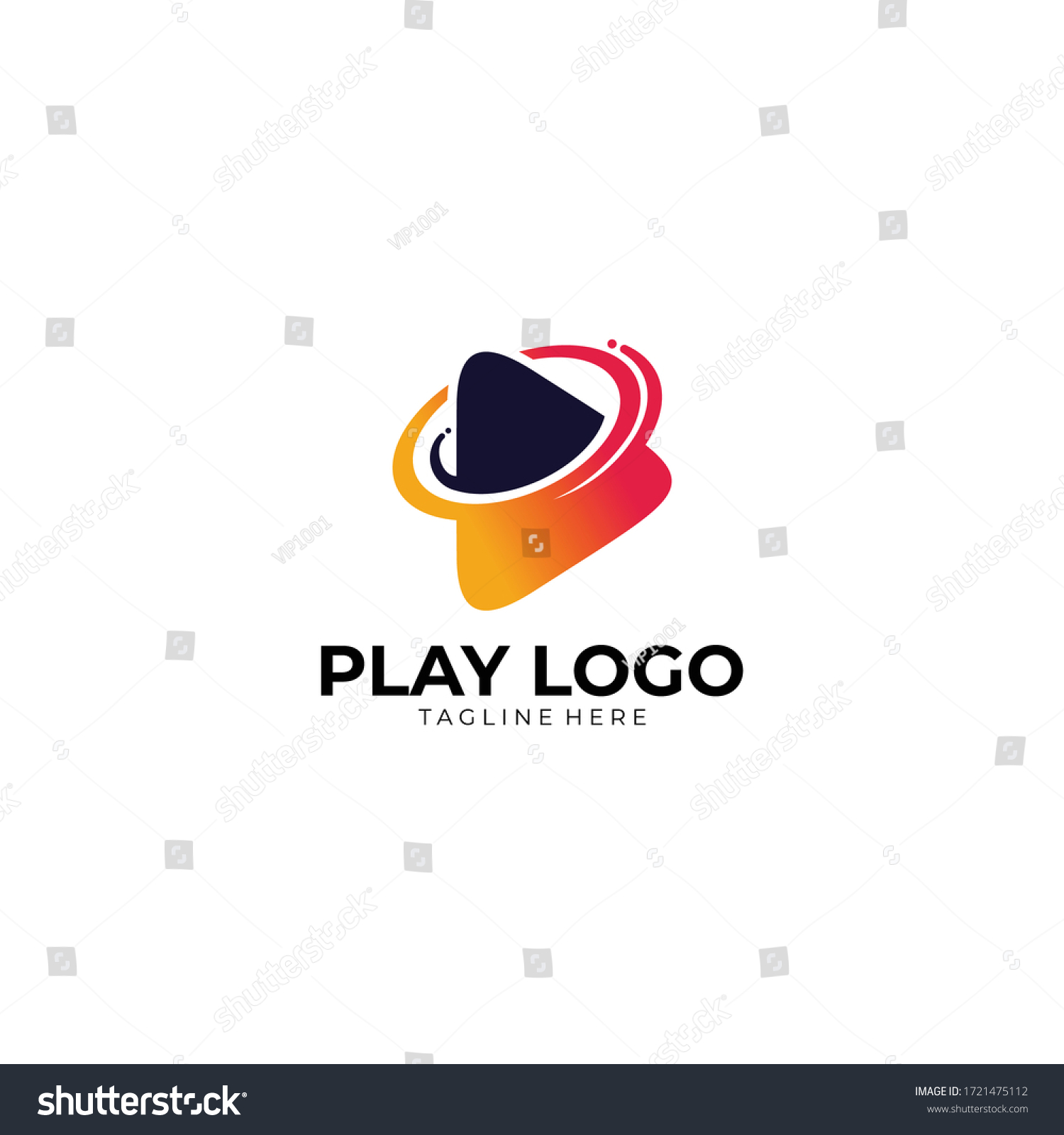 Play Logo Icon Vector Isolated Stock Vector (Royalty Free) 1721475112