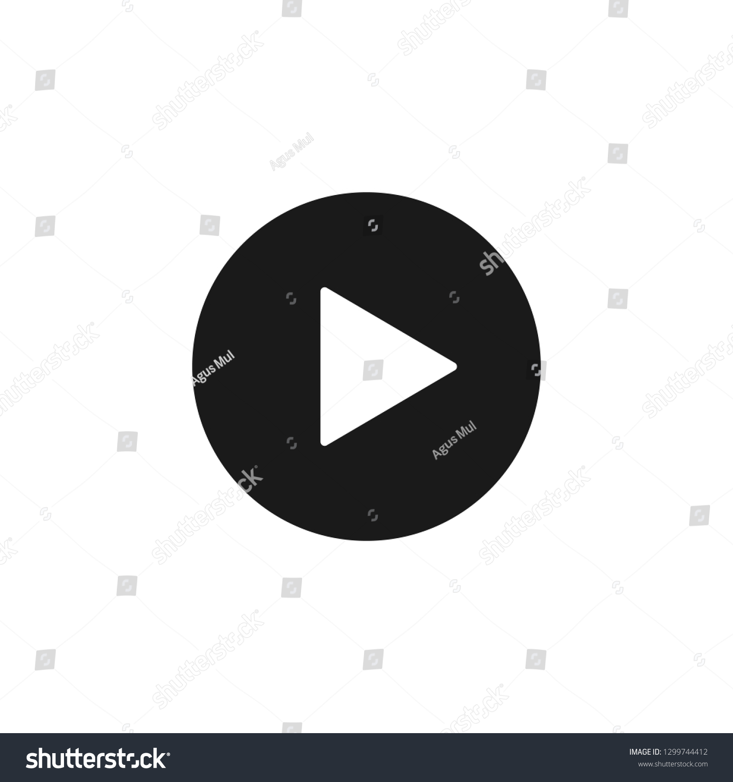 Play Symbol Icon Stock Vector (Royalty Free) 1299744412 | Shutterstock