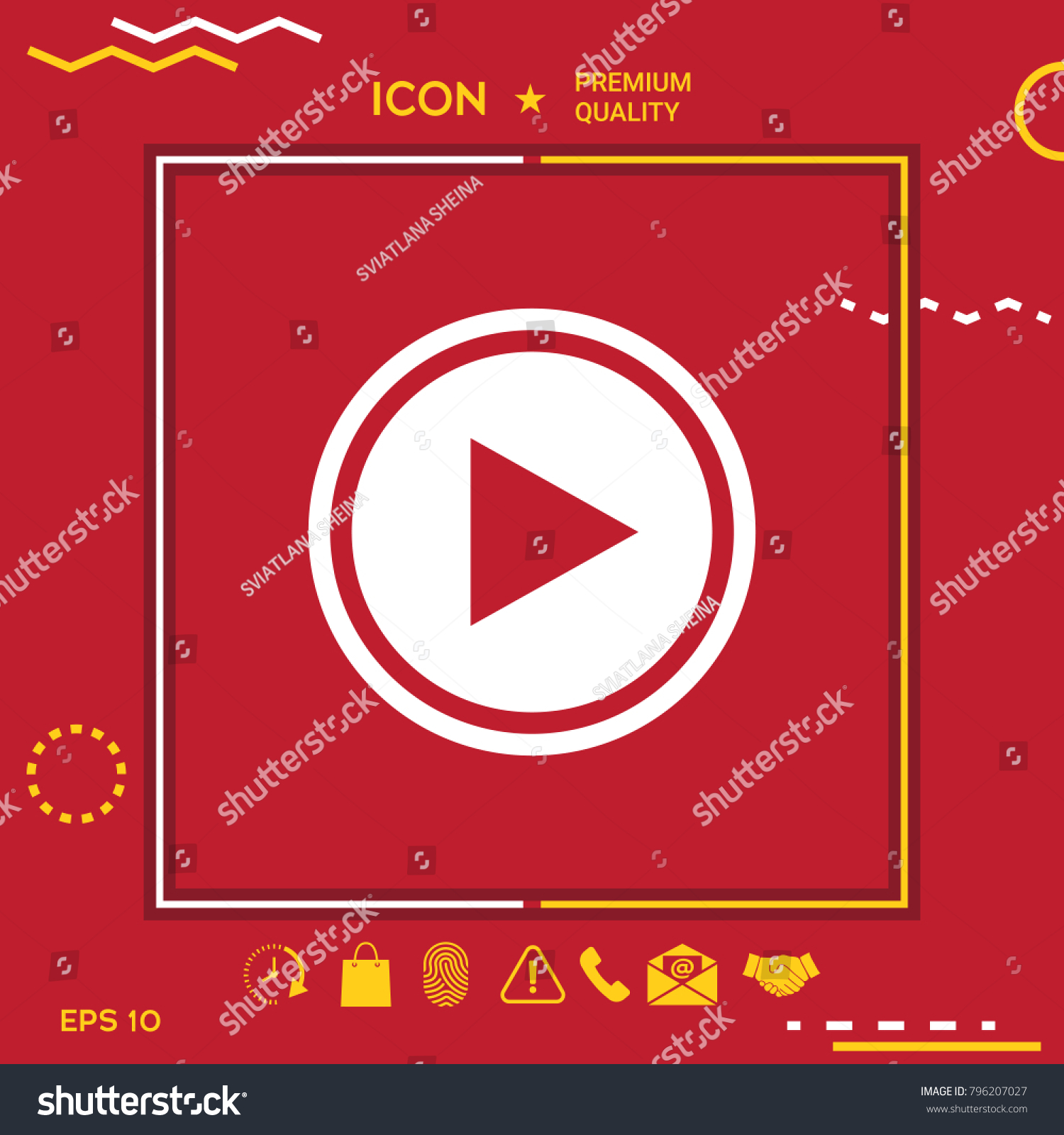 Play Symbol Icon Stock Vector (Royalty Free) 796207027 | Shutterstock