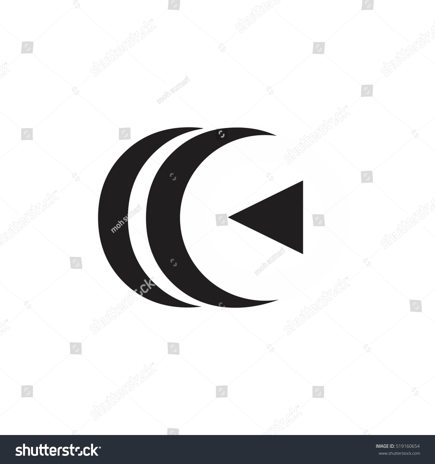 Play Two C Logo Stock Vector (Royalty Free) 519160654 | Shutterstock