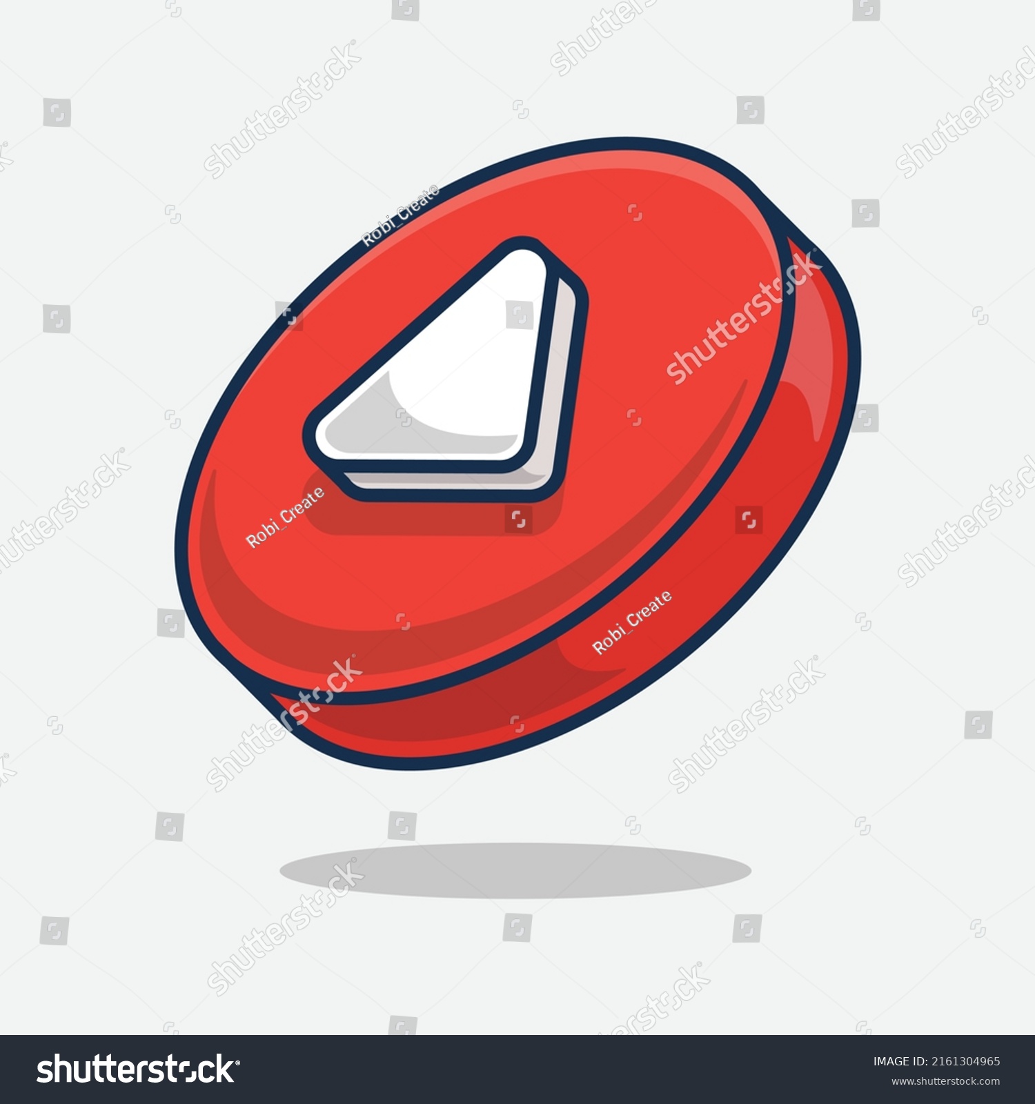 Playback Icon Symbol 3d Design Template Stock Vector (Royalty Free ...