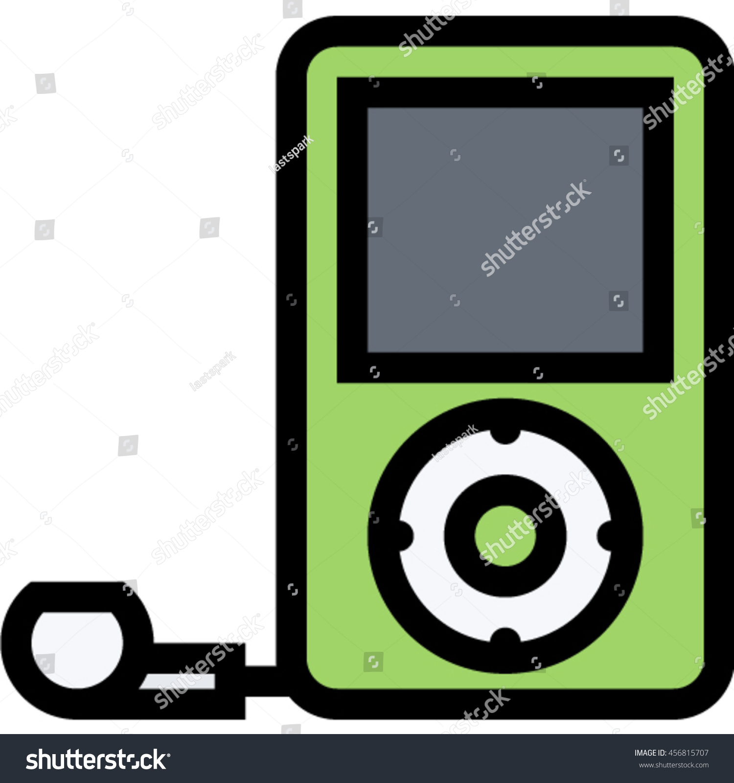 Player Outline Icon Stock Vector (Royalty Free) 456815707 | Shutterstock