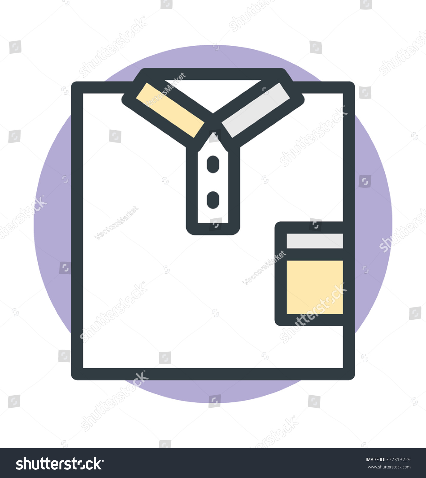 Player Shirt Vector Icon Stock Vector (Royalty Free) 377313229 ...