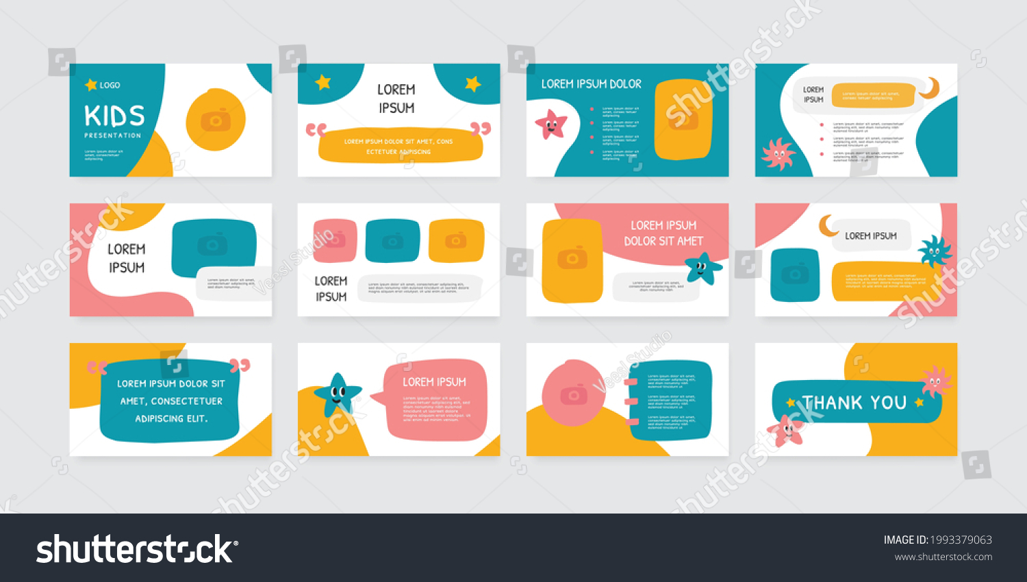 15,040 Kids presentation template Stock Vectors, Images & Vector Art ...