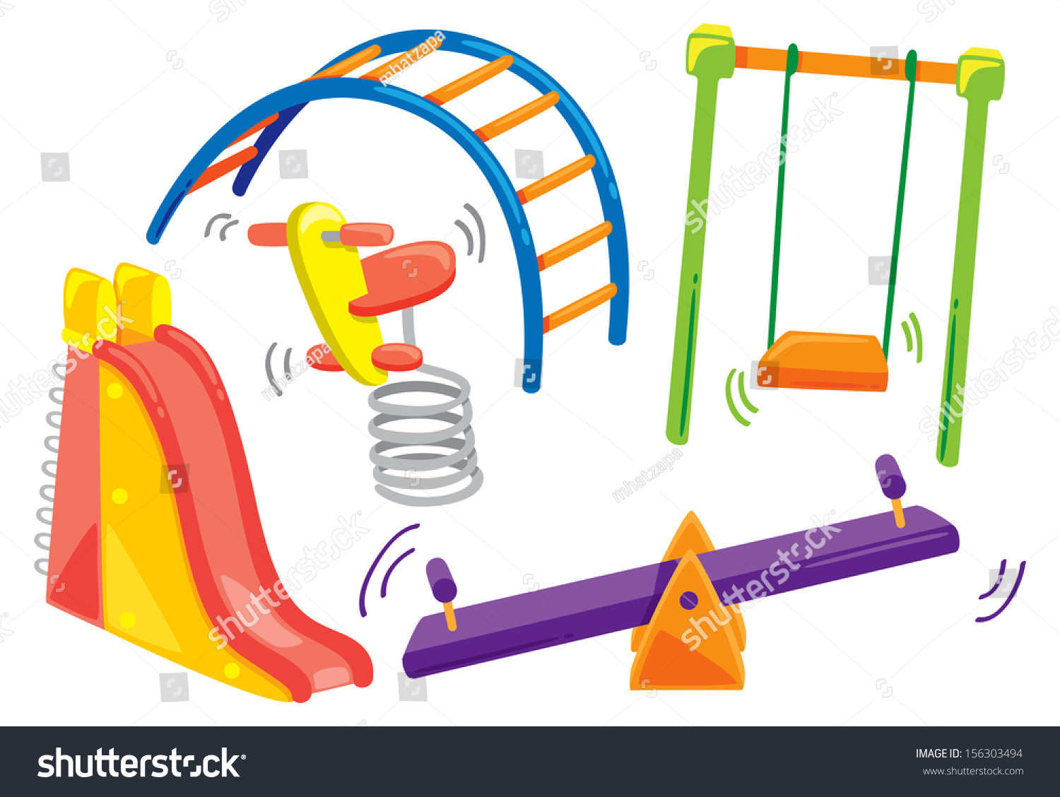 Playground Doodle Stock Vector Illustration 156303494 : Shutterstock