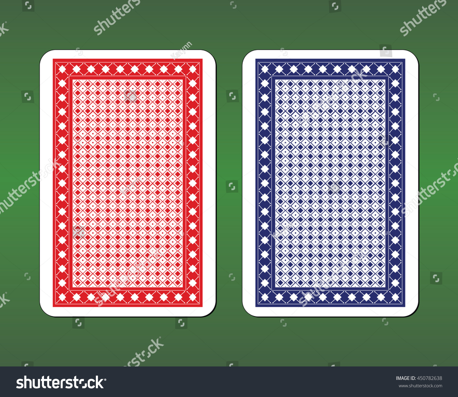Playing Card Back Designs: vector de stock (libre de regalías ...
