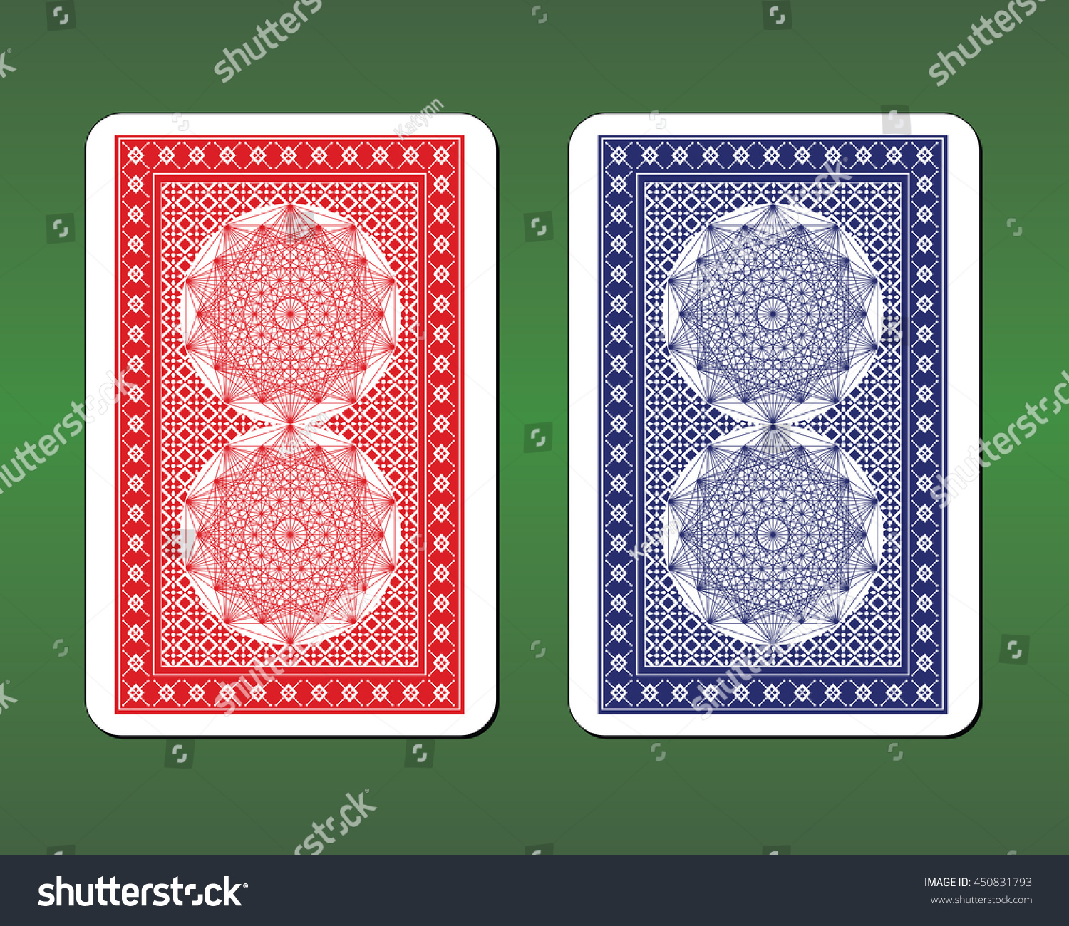 Playing Card Back Designs Stock Vector (Royalty Free) 450831793 Playing Card Back Designs Stock Vector (Royalty Free) 450831793