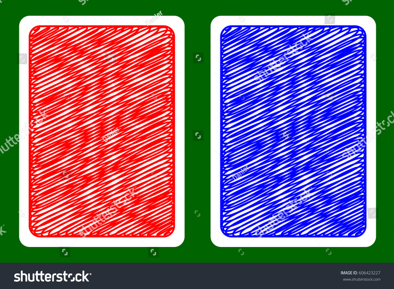 Playing Card Back Designs Stock Vector (Royalty Free) 606423227 ...