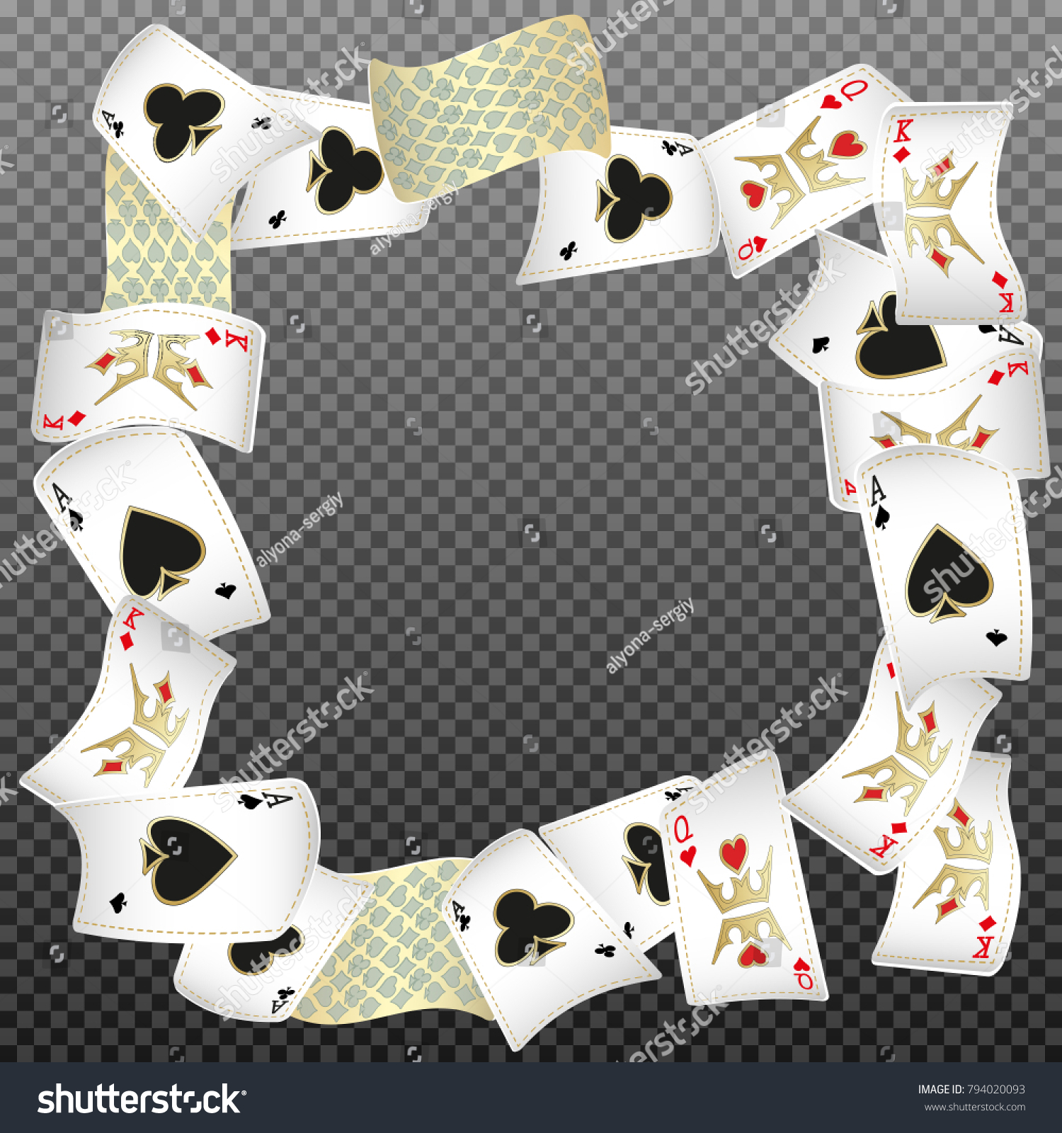 Playing Cards Border On Transparent Background: Vector có sẵn (miễn phí ...