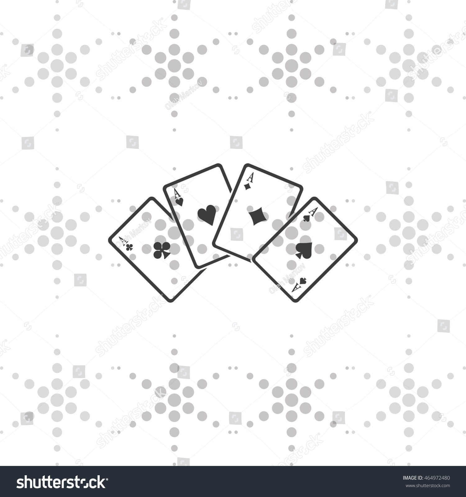 Playing Cards Illustration Stock Vector (Royalty Free) 464972480 ...