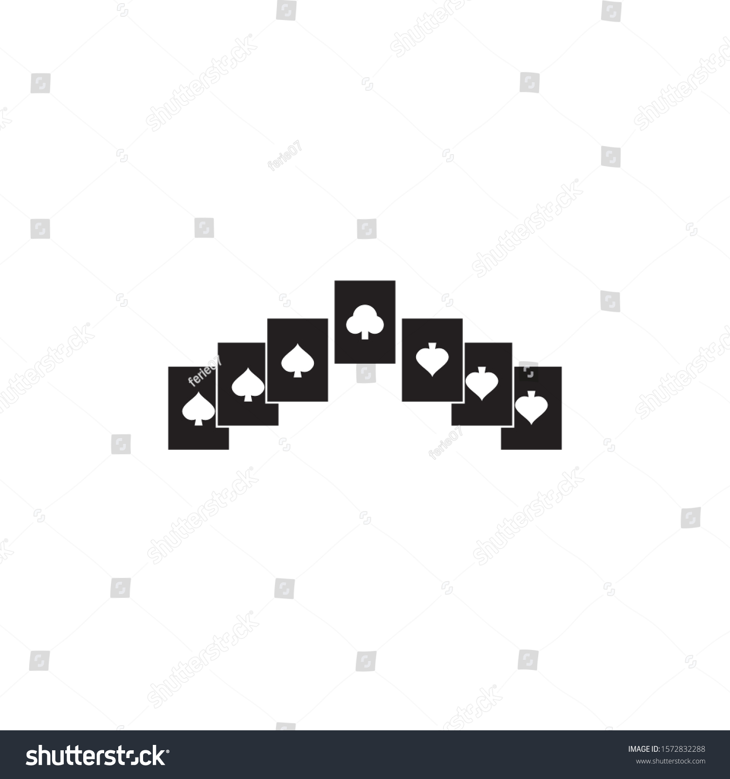 Playing Cards Logo Template Vector Icon Stock Vector (Royalty Free ...