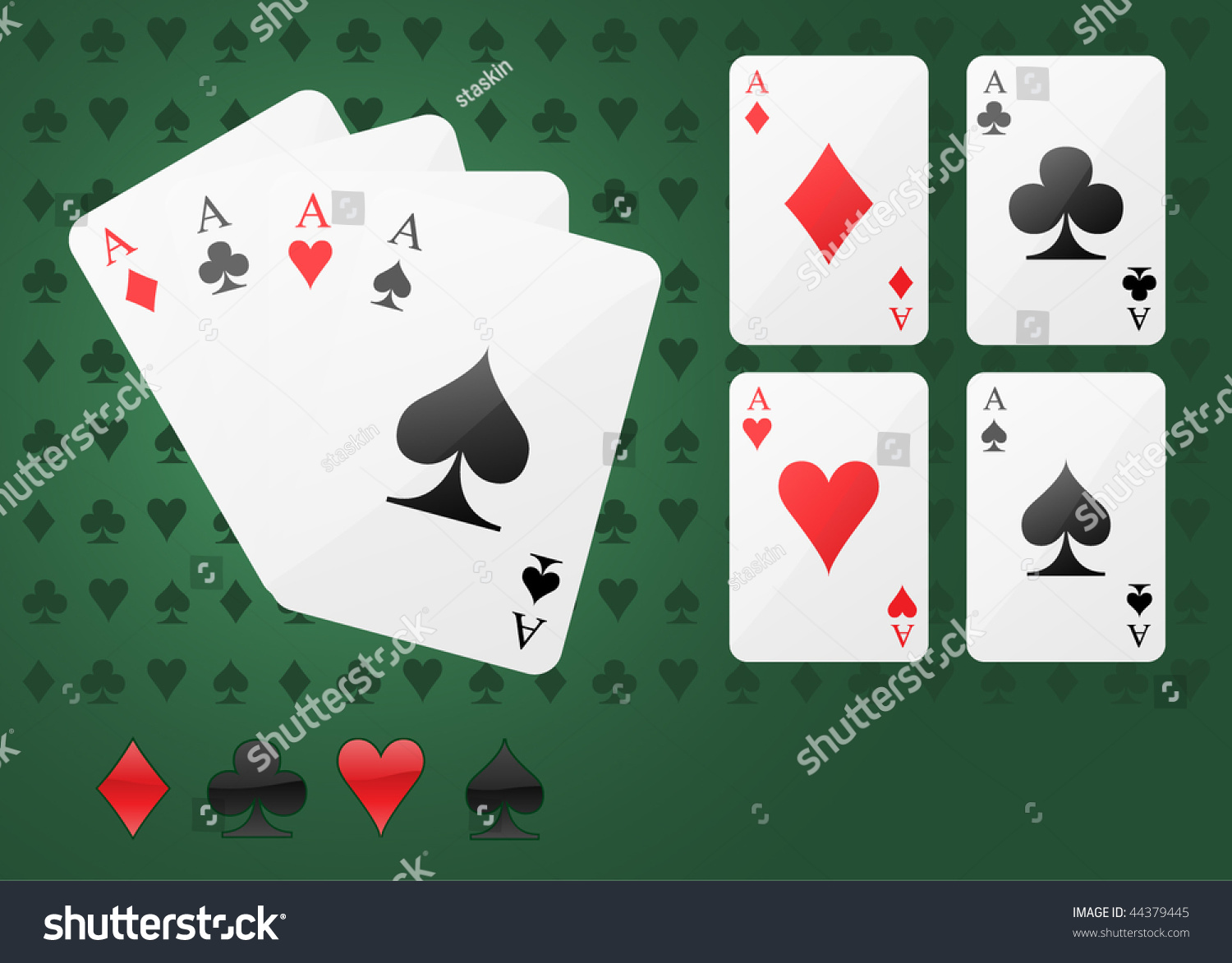 Playing Cards Vector Game Objects Illustration: เวกเตอร์สต็อก (ปลอดค่า ...
