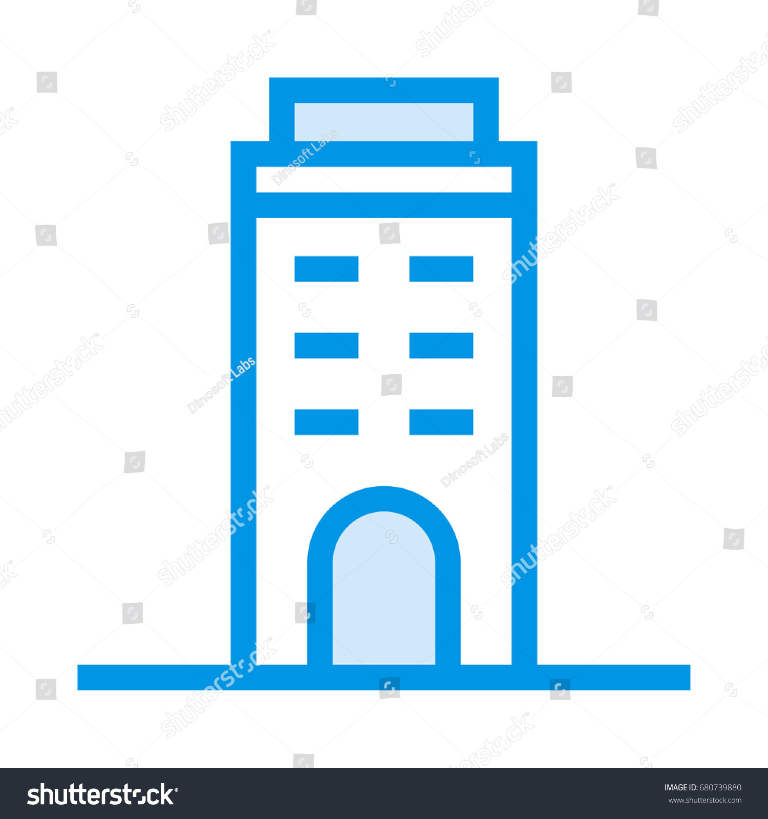 Plaza Icon Stock Vector (Royalty Free) 680739880