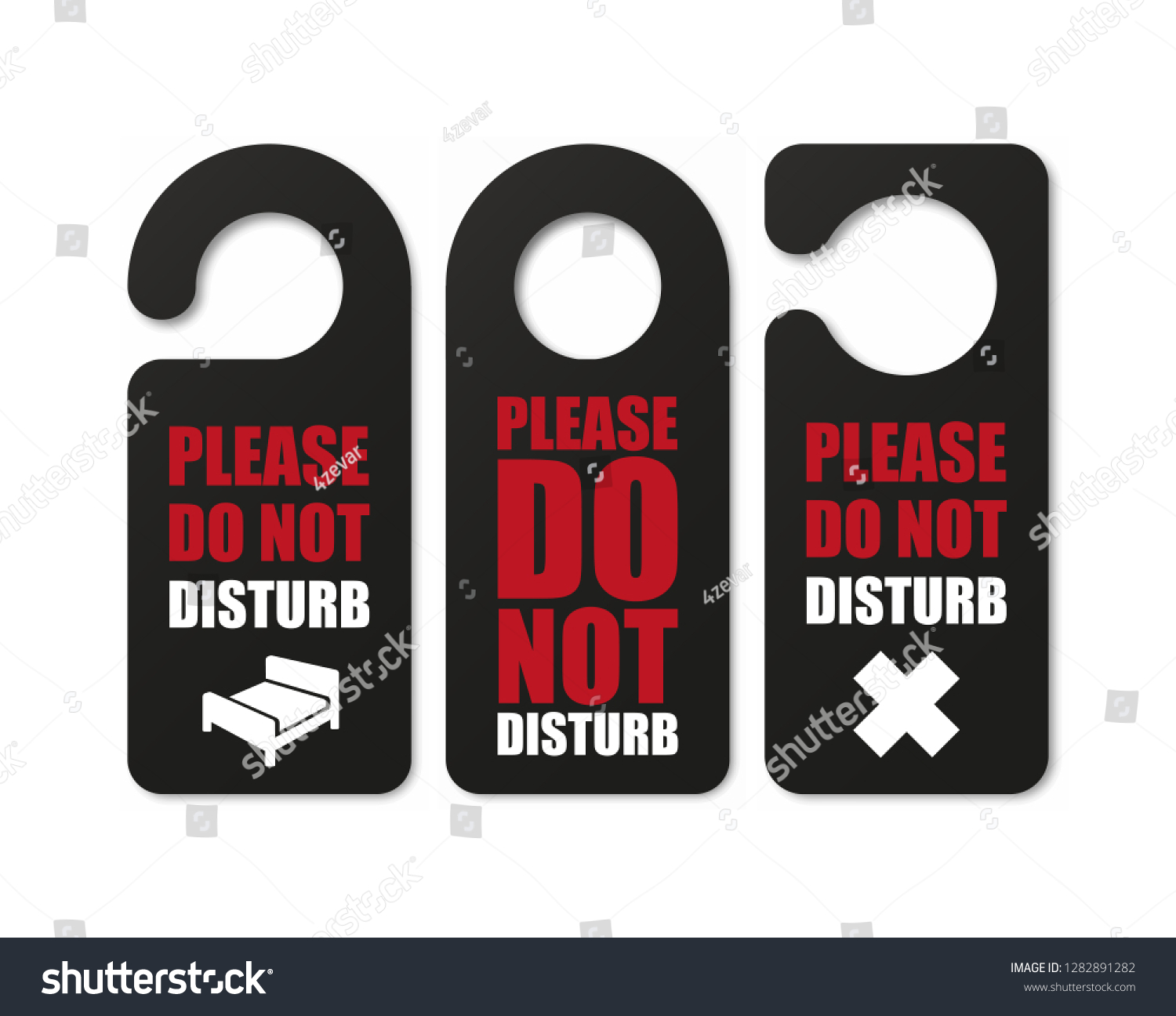 Please Do Not Disturb Hotel Design Stock Vector (Royalty Free) 1282891282