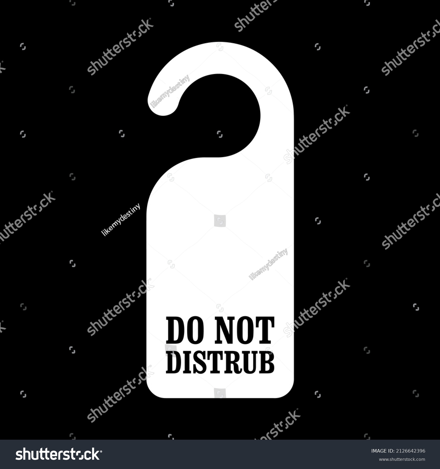 Please Do Not Disturb Hotel Design Stock Vector (Royalty Free ...