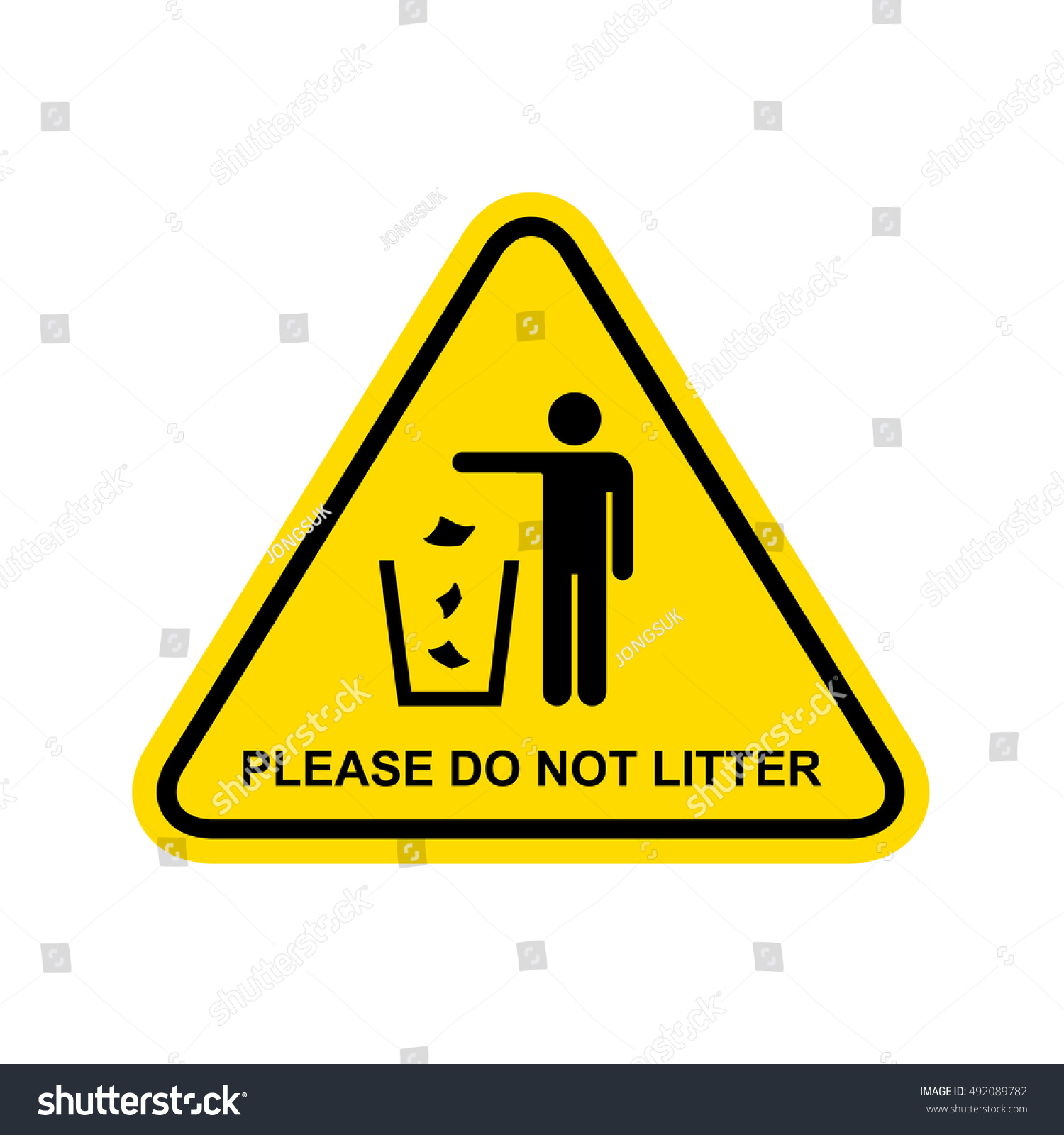 Please Do Not Litter Sign Vector: Vector có sẵn (miễn phí bản quyền ...