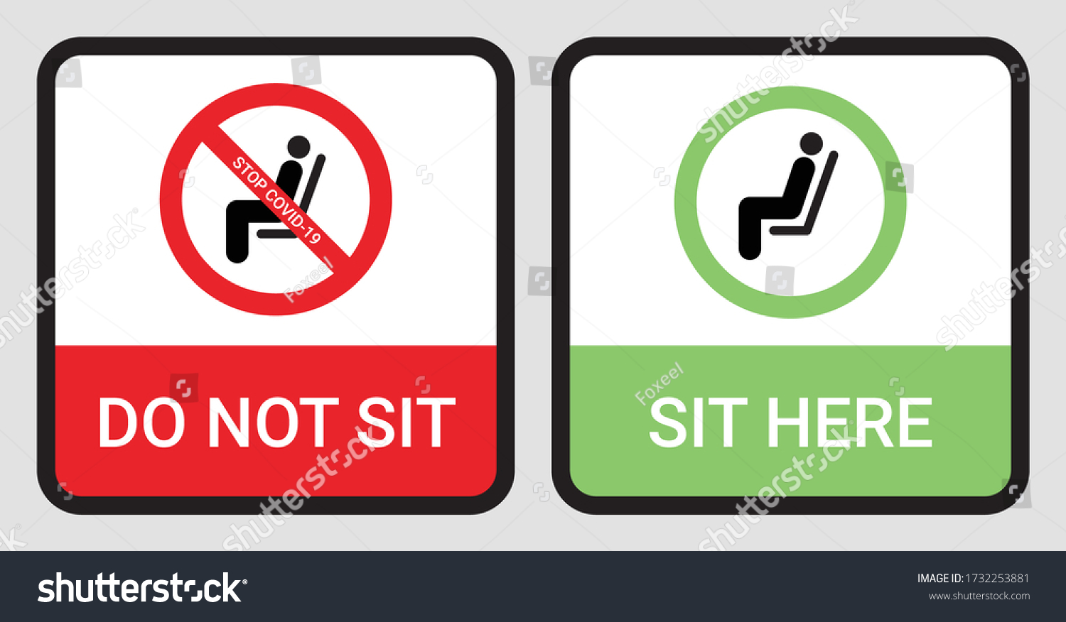 Please Do Not Sit Sit Here Arkivvektor Royaltyfri 1732253881